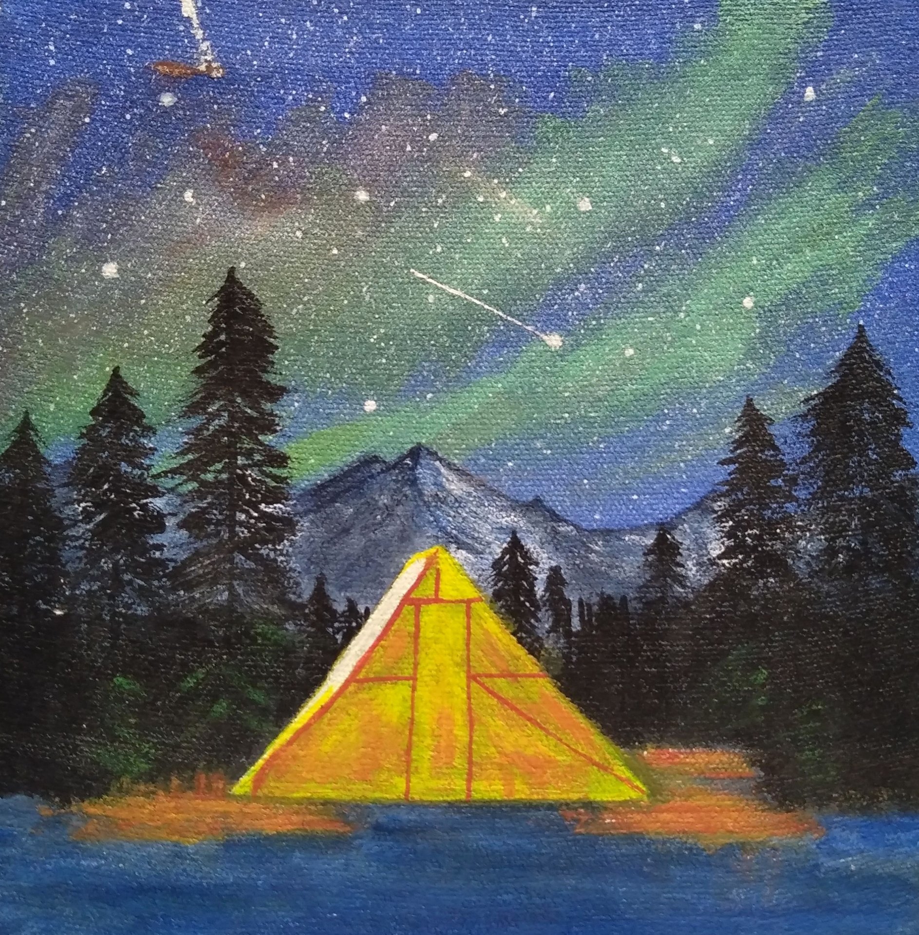 Aurora Escape Painting by Fatima Noor - Jose Art Gallery