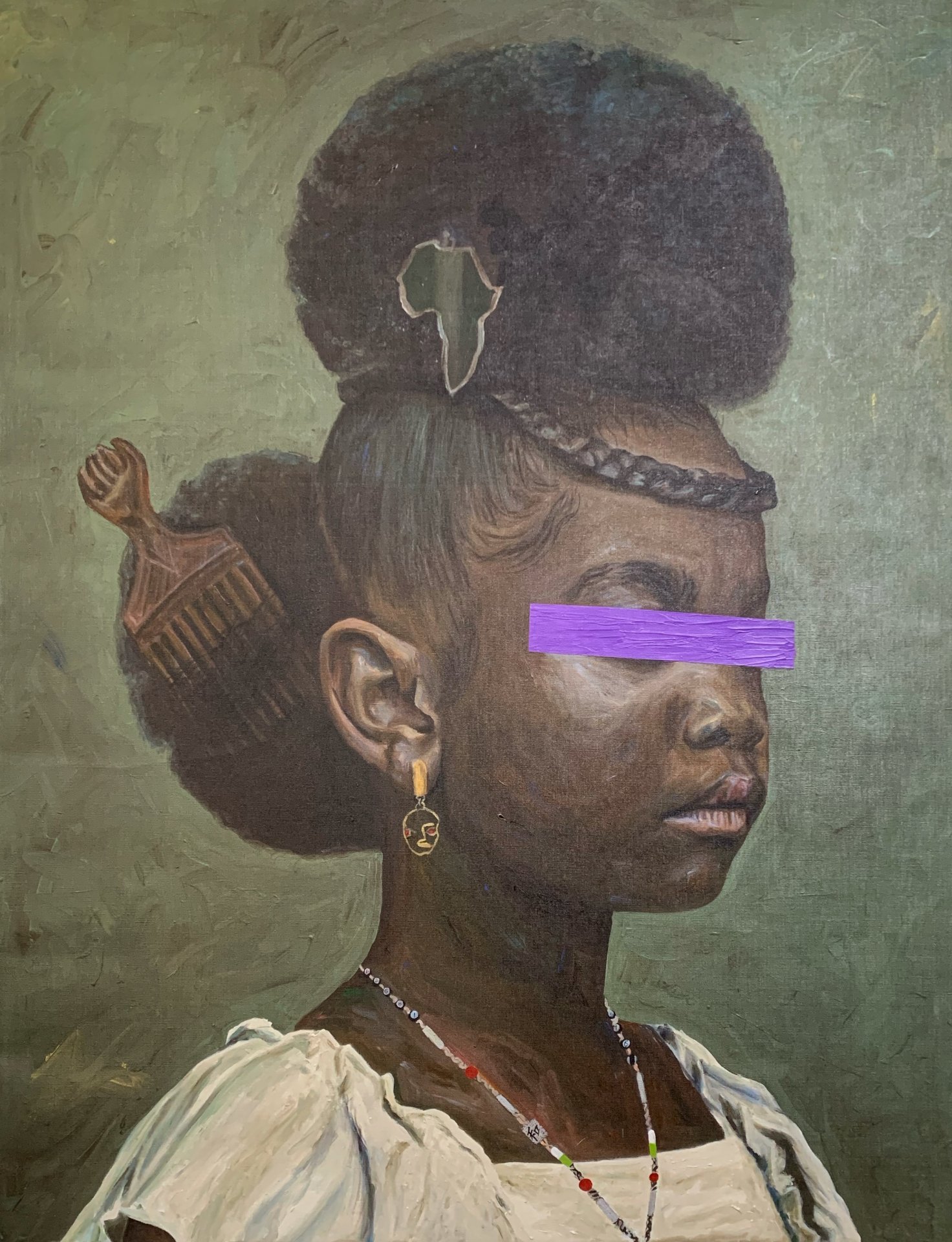 Adenike ( healing series) Painting by Muritadoh Azeez