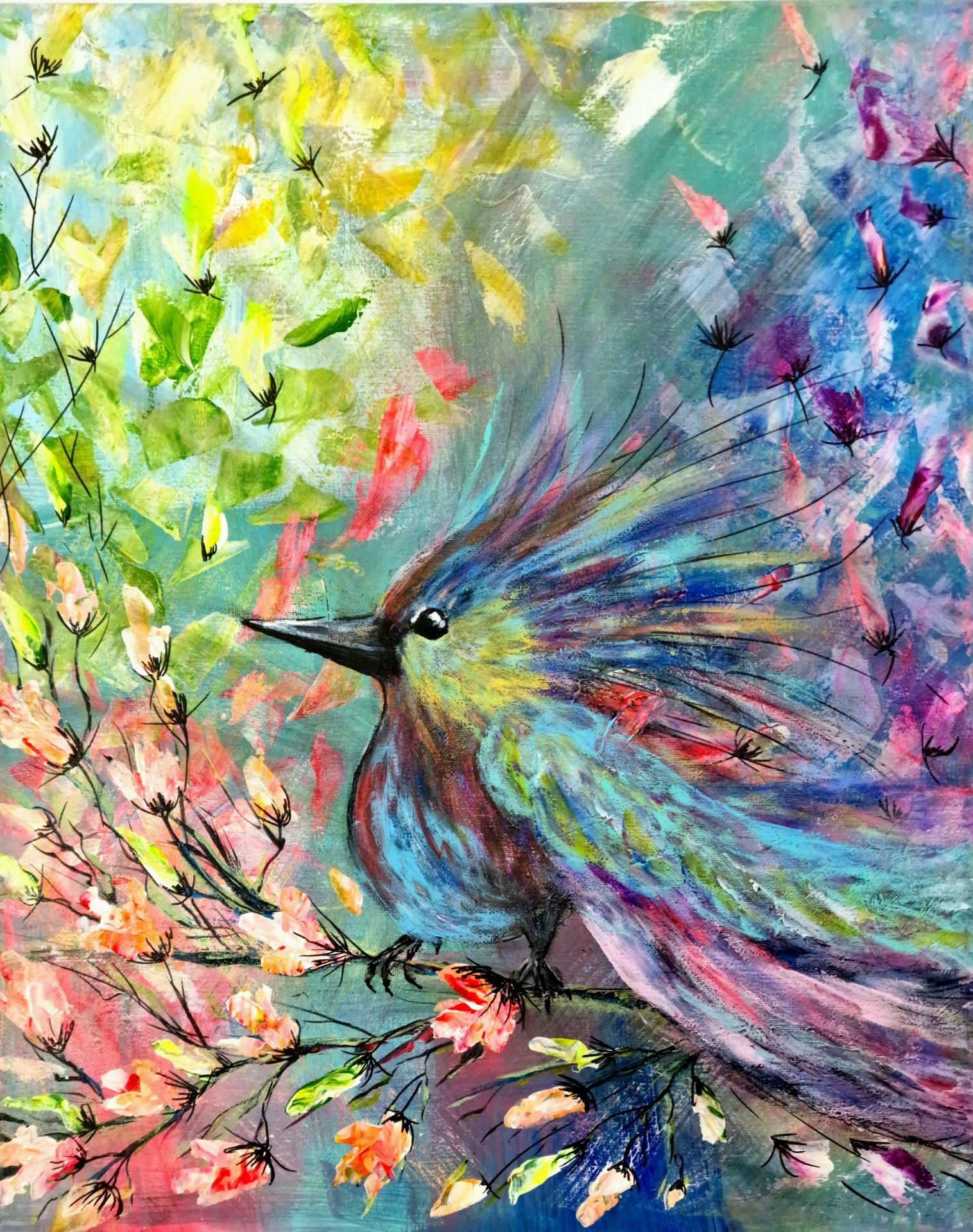 Colorful Birds Paintings
