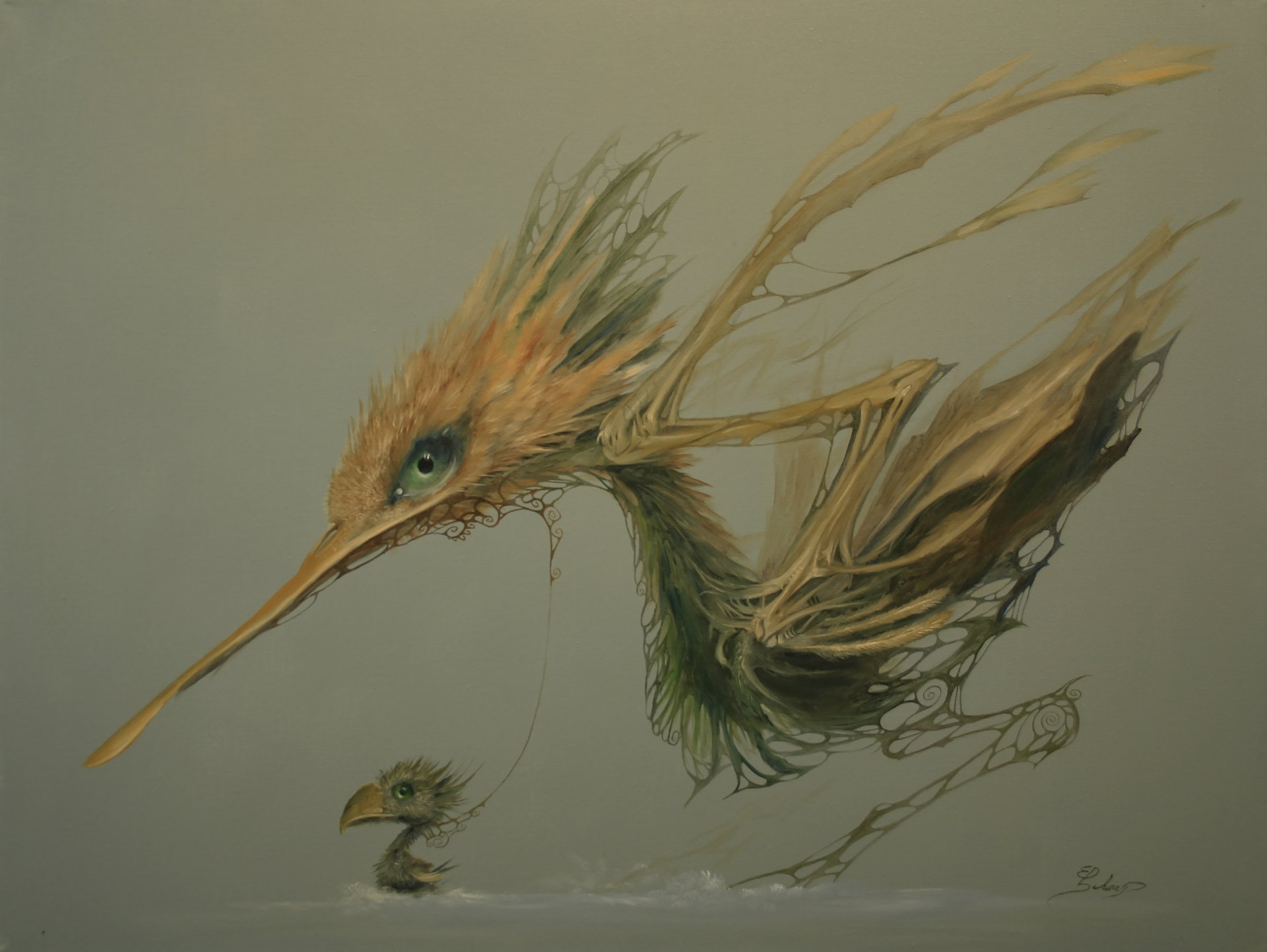 Flight of Myth Painting by Ed Schaap - Jose Art Gallery