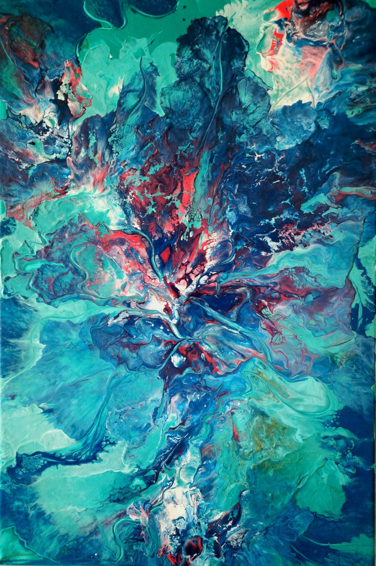 Fantastic Flower Pattern Painting by Stasya