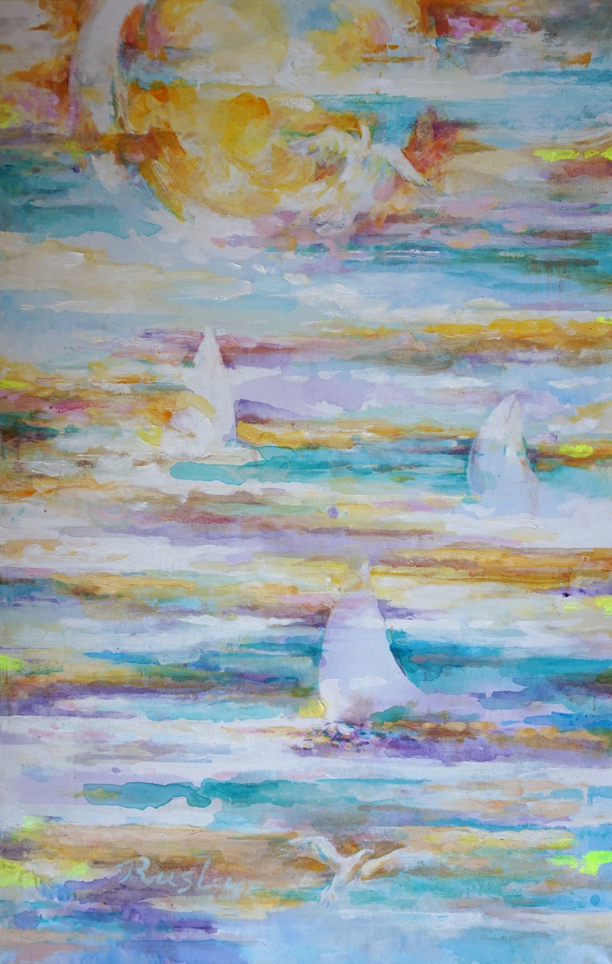 Wind of Freedom Painting by ruslan pushkash