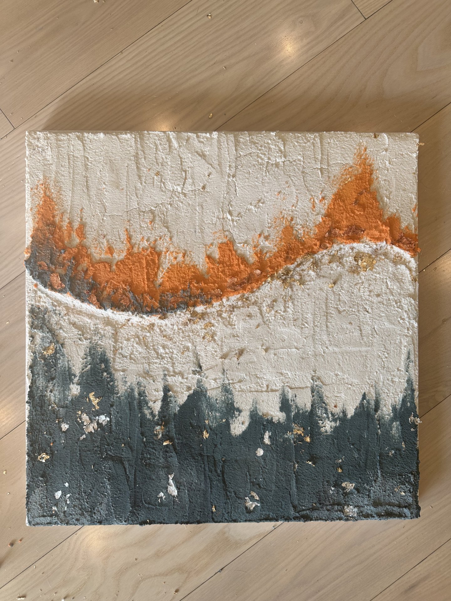 Golden Taiga Painting by Darya Myasnikova - Jose Art Gallery
