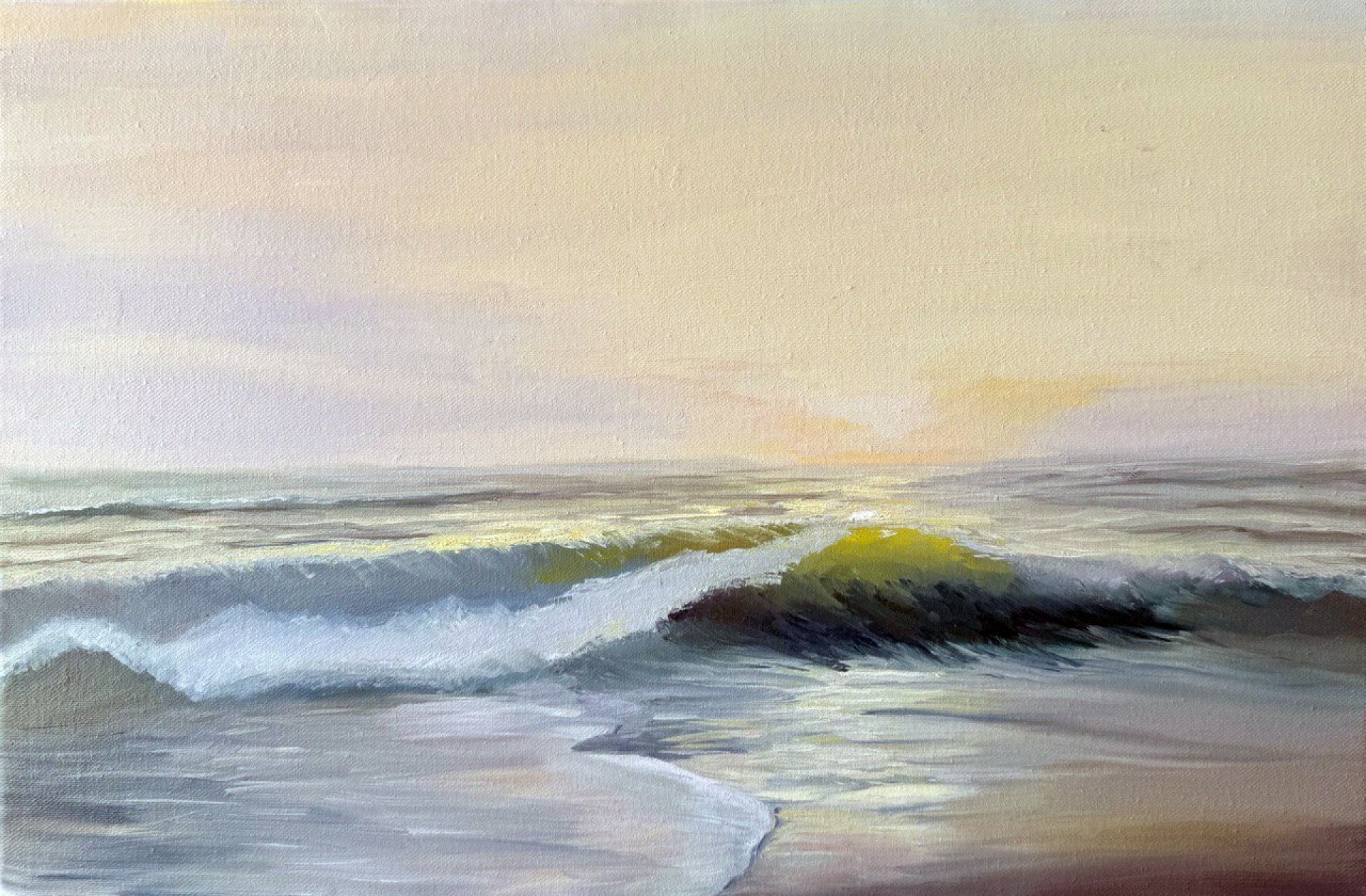 Breath of Dawn Painting by Verenika Perla - Jose Art Gallery