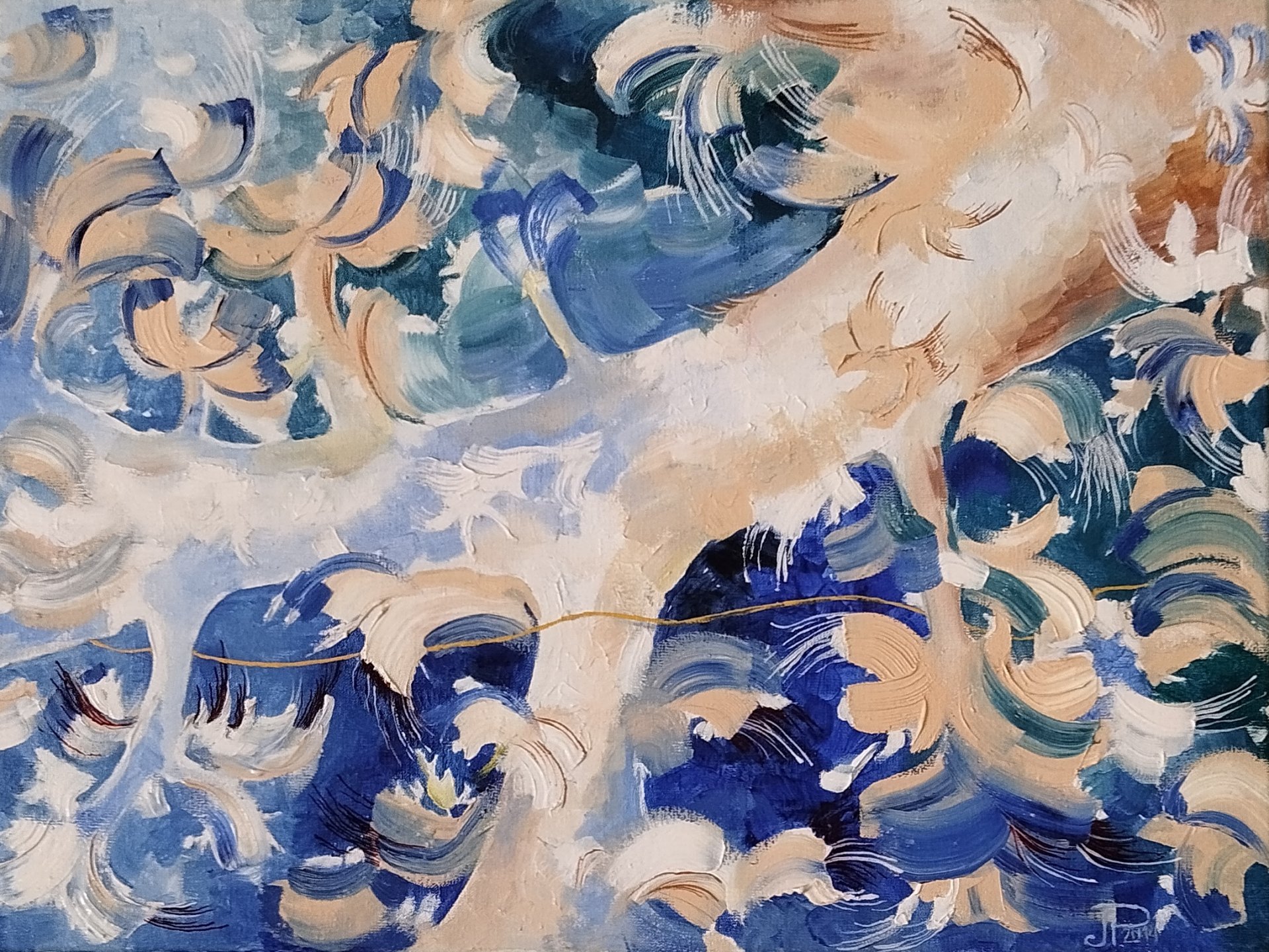 Whirlwind of Life and Death Painting by Olena Rudenko