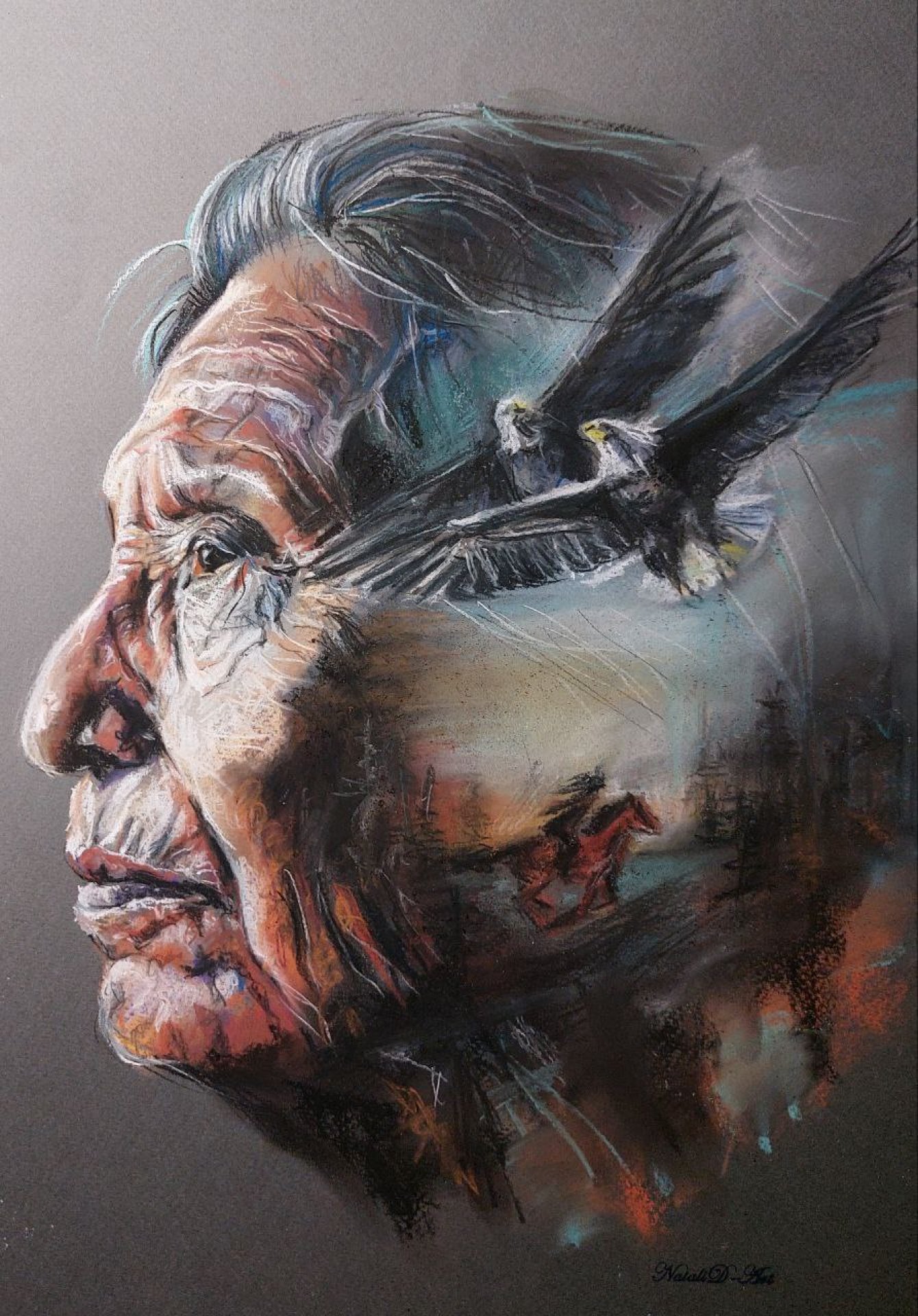 Mis pasteles: Espíritu de libertad Dibujo - Natali Diduh