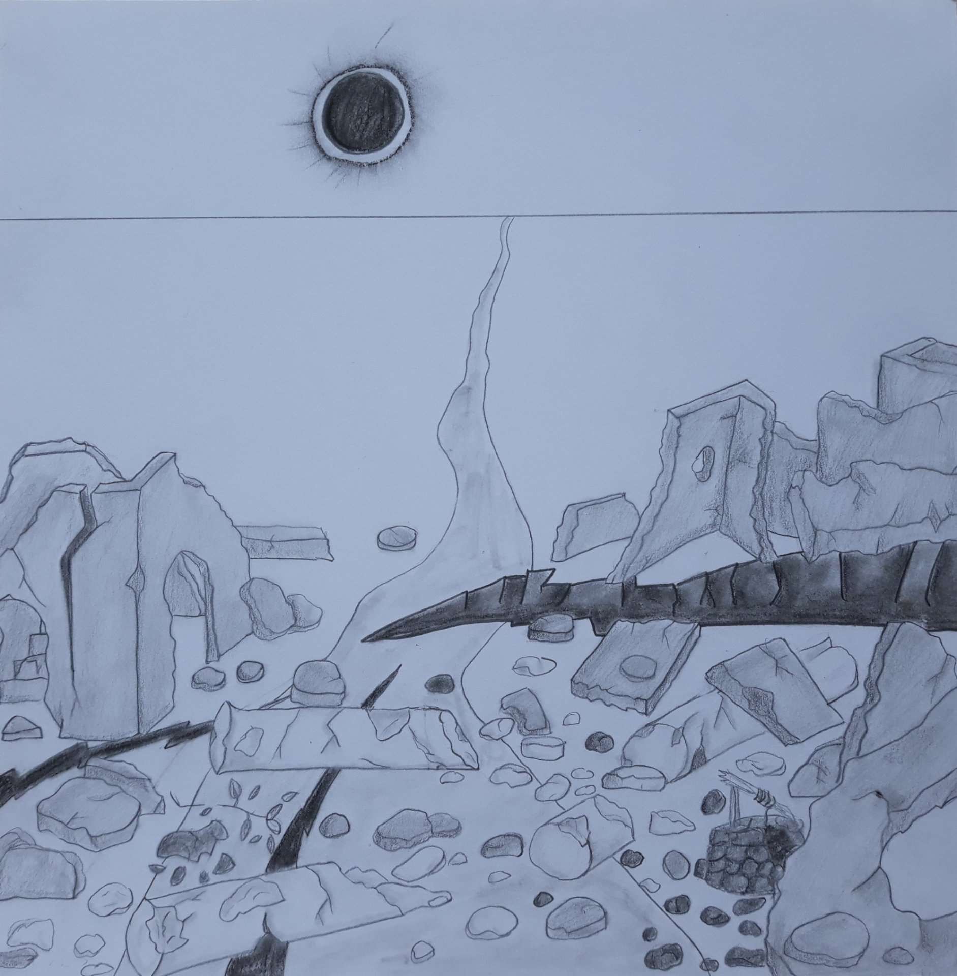 Way out into death Drawing - Lapyslazuly - Jose Art Gallery