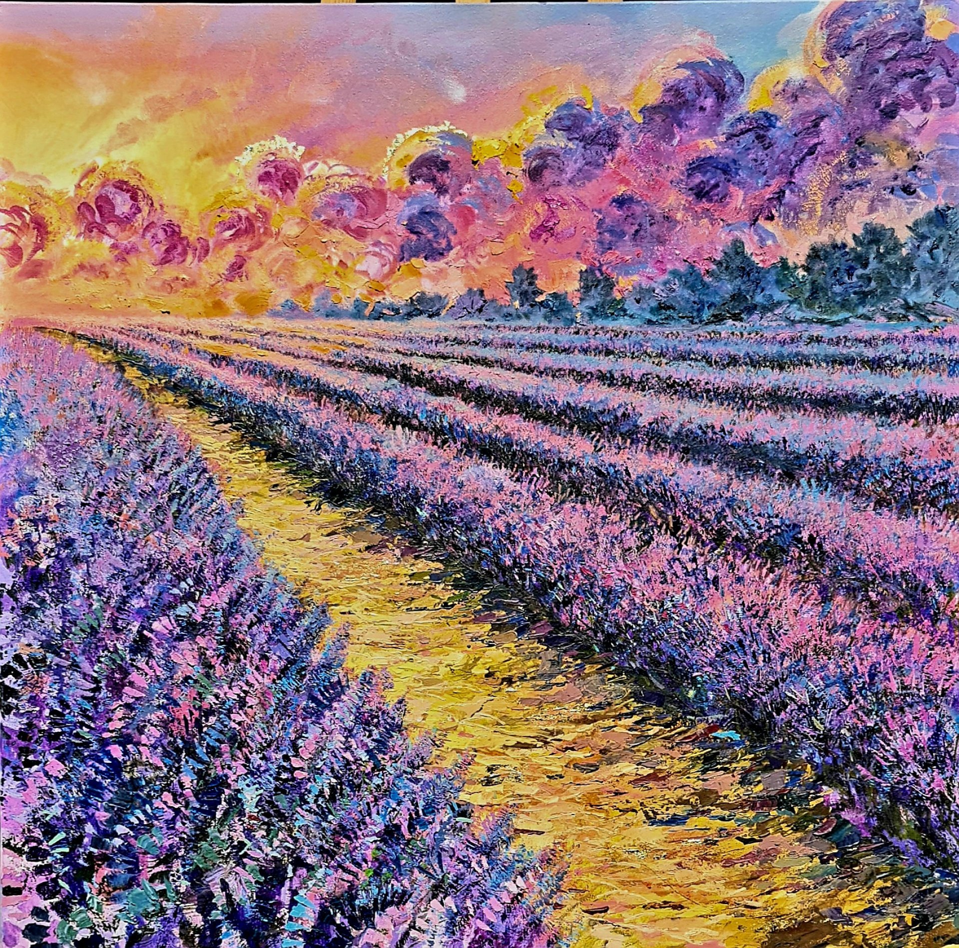 Aroma in color Painting by Olena Rudnieva - Jose Art Gallery