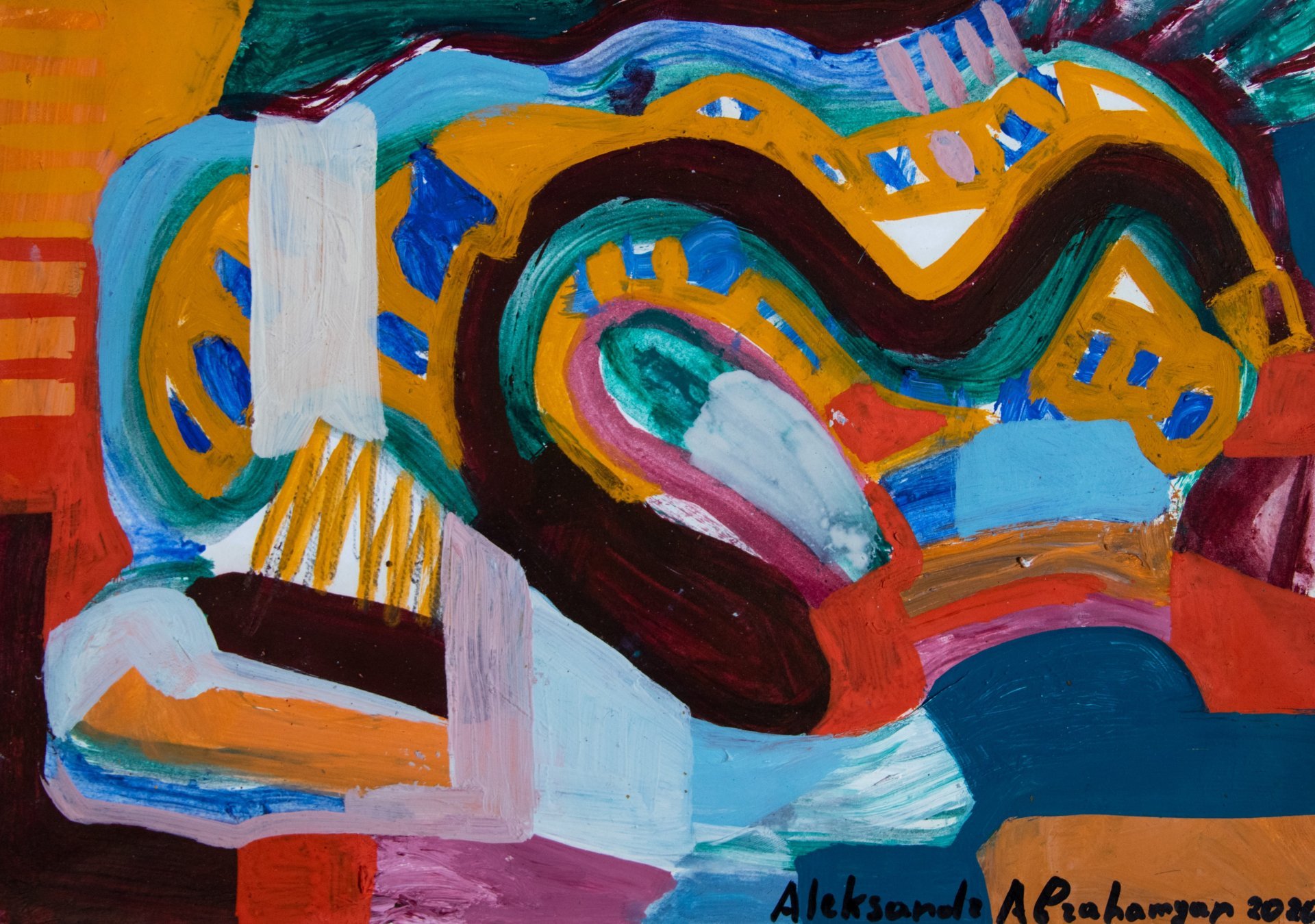 Composition: Column of Culture Painting by Aleksandr Abrahamyan