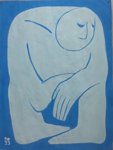 Rodin Painting by Pablo Po - Jose Art Gallery