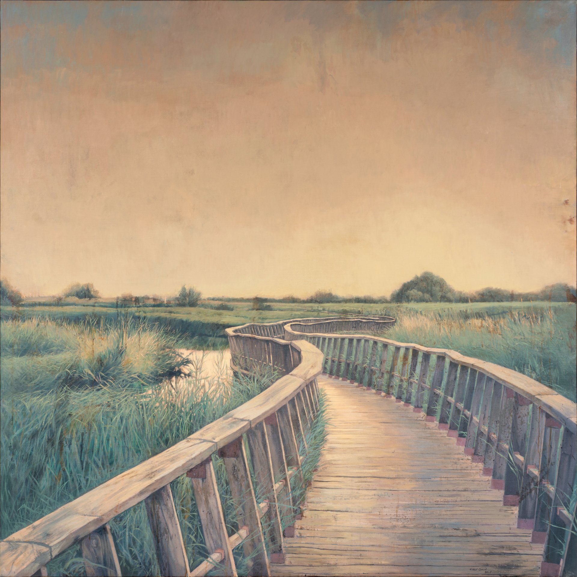 Overpass II Painting by Juan Álvarez Cebrián