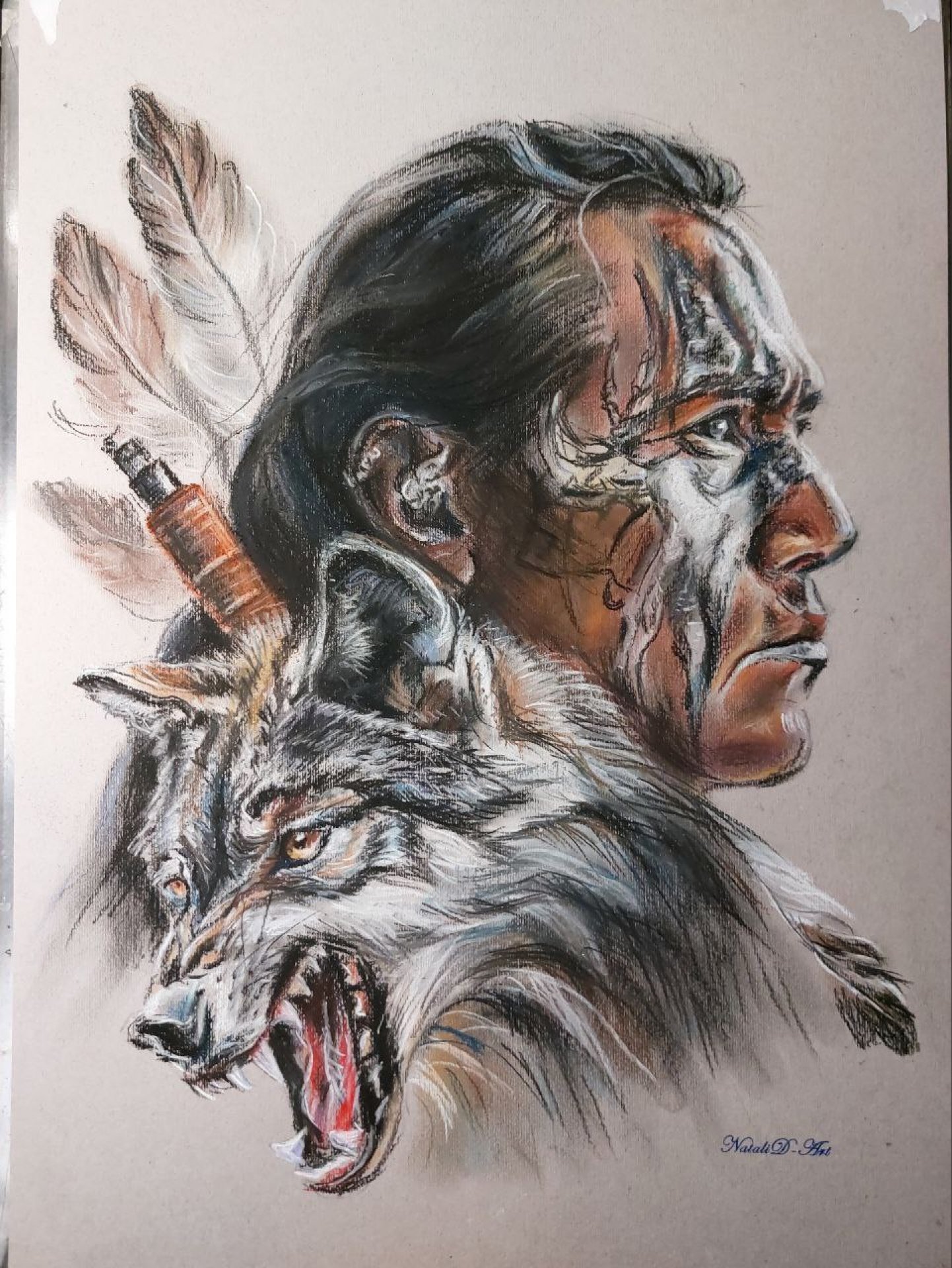 Spirit of Freedom: Faces and Graphics Drawing - Natali Diduh