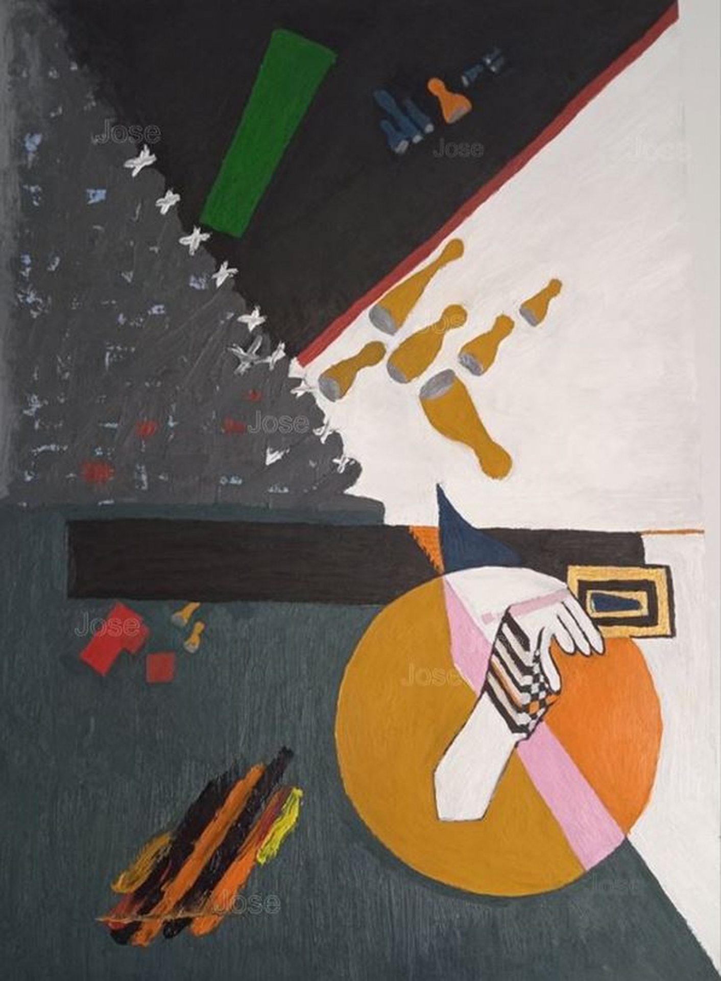 Round, Anna Andiainen Painting by Anna Andiainen