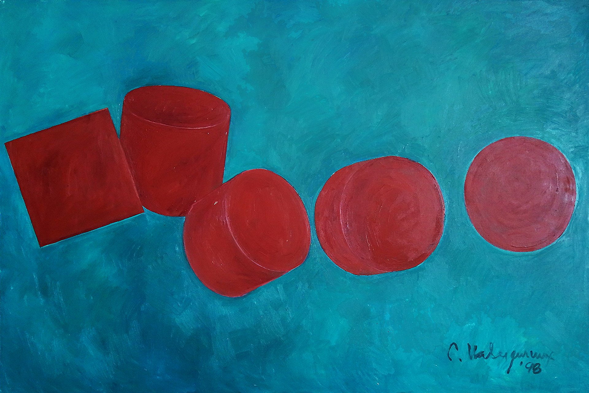 Cylinder Painting by Sergey Naberezhnykh - Jose Art Gallery