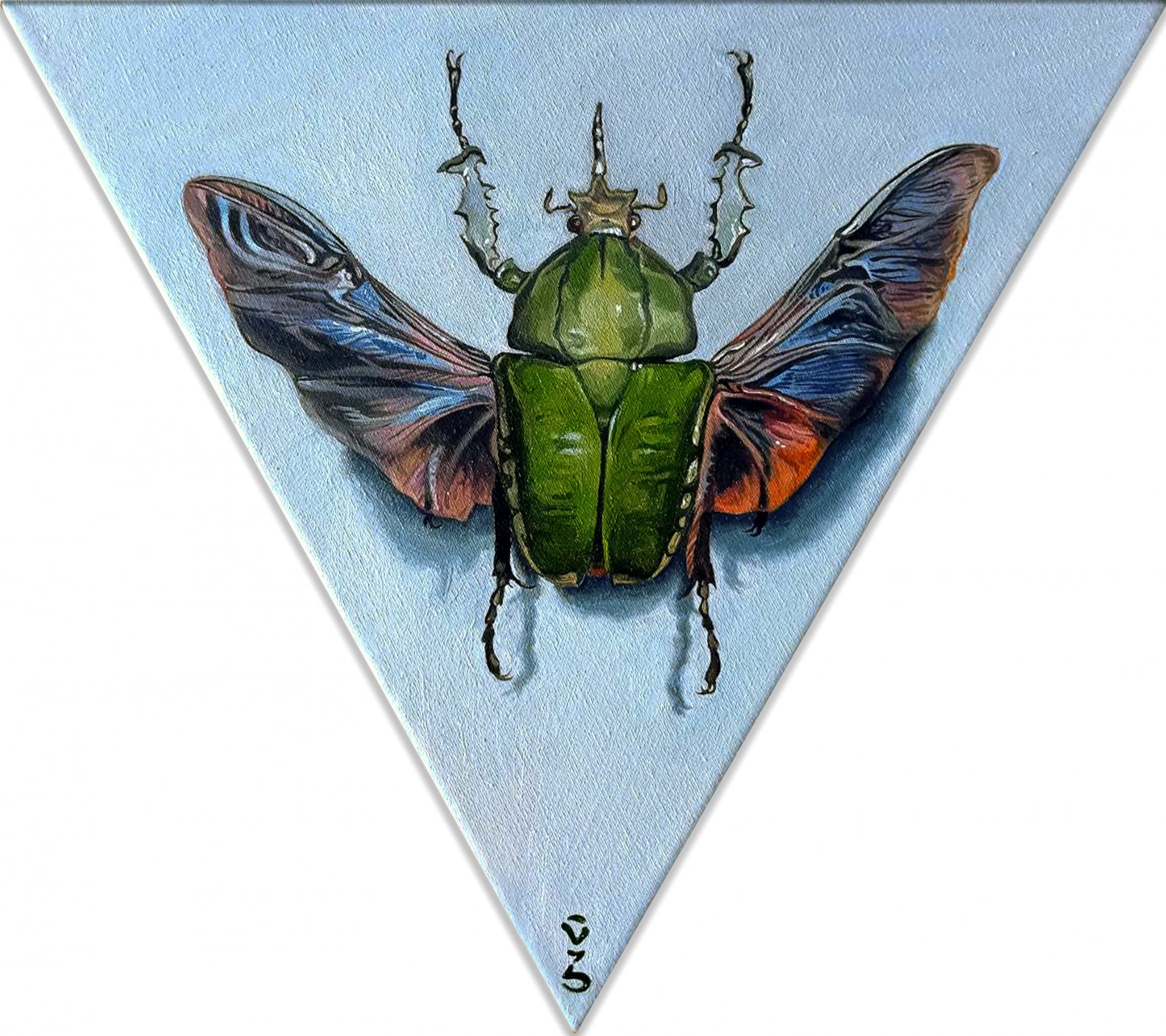 Insect Bug Painting 24,5 cm Painting by Iryna Painting