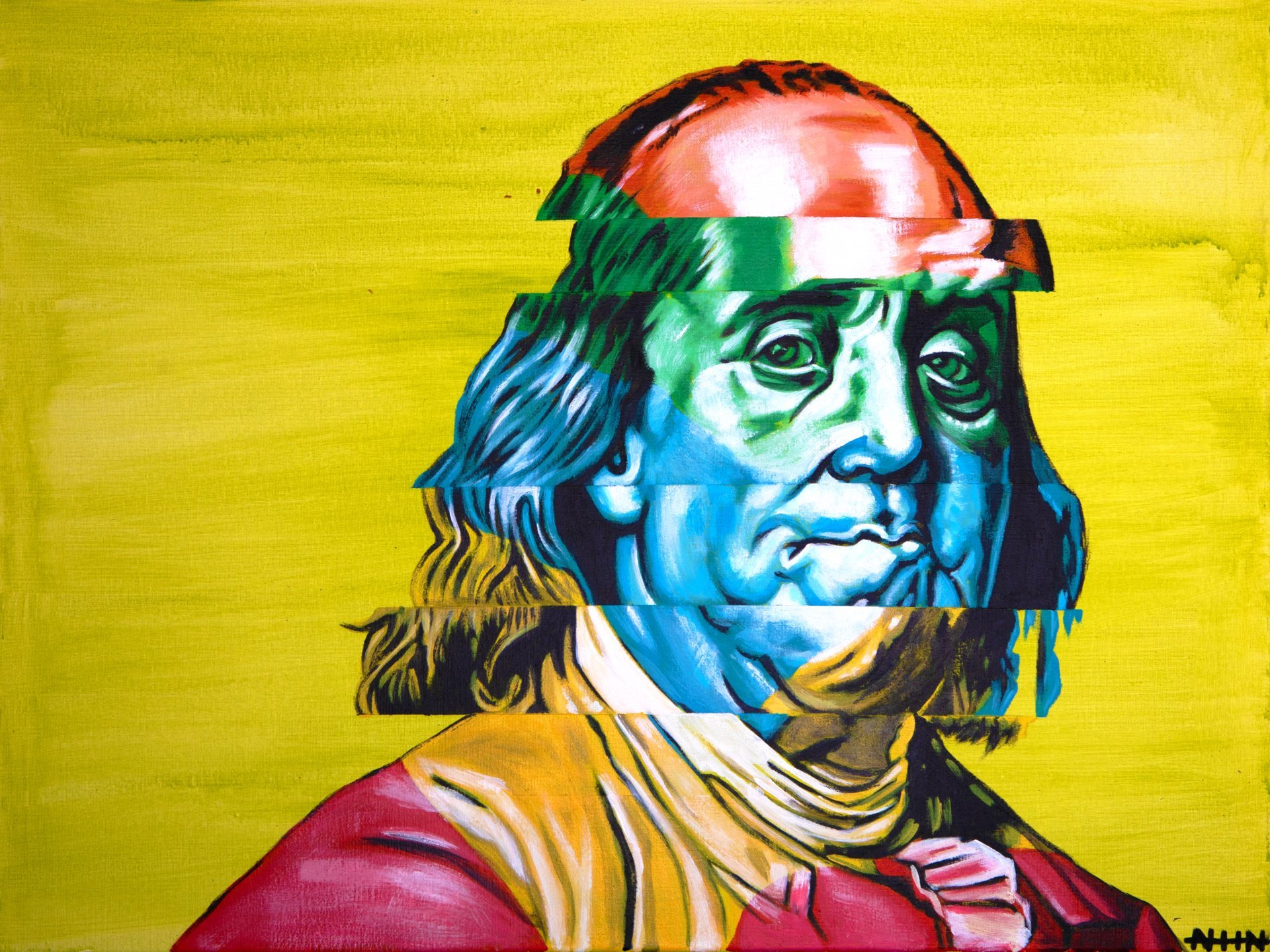 Benjamin is a man's best frien Painting by NHN