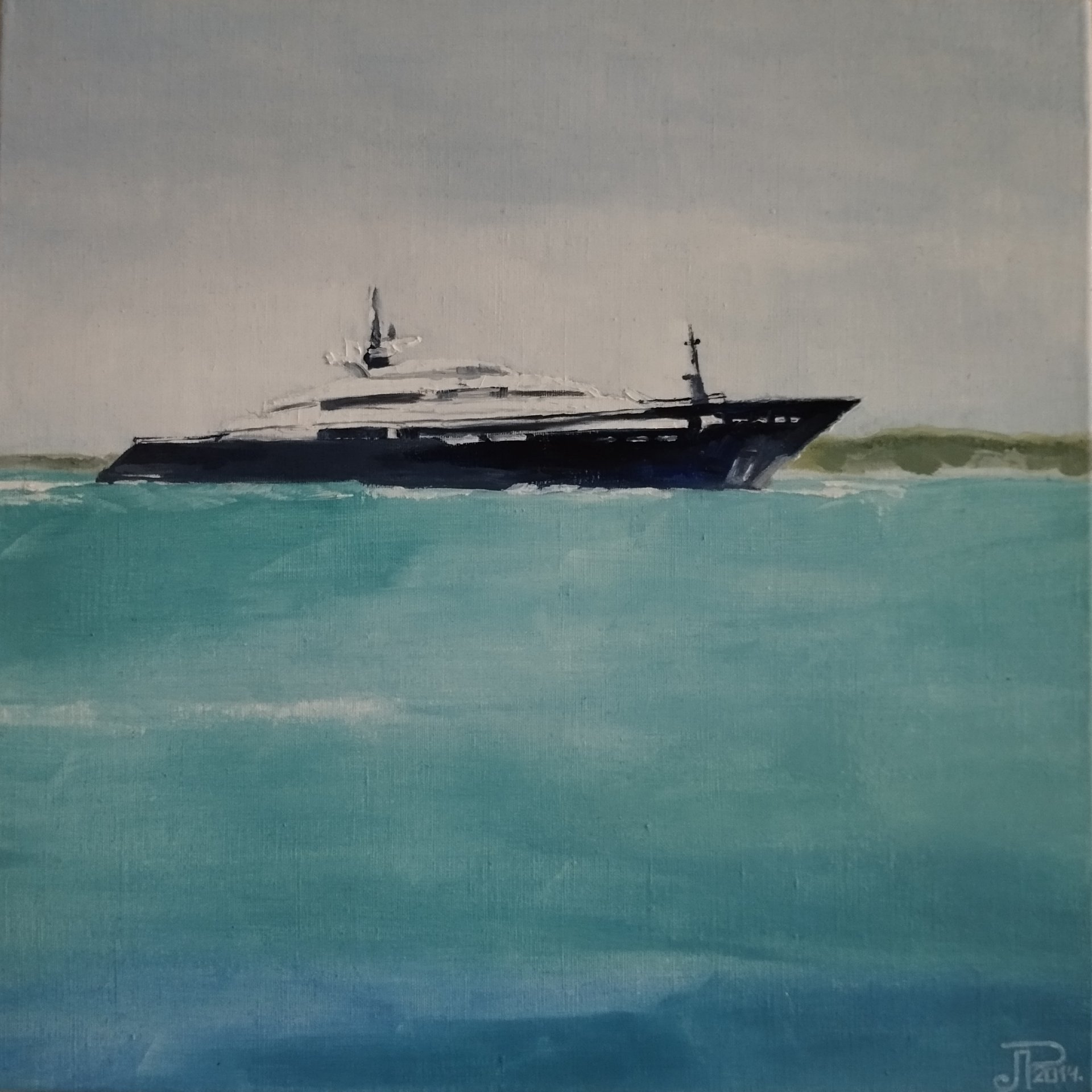 Voyage: Colors of the Mediterranean Sea Painting by Olena Rudenko