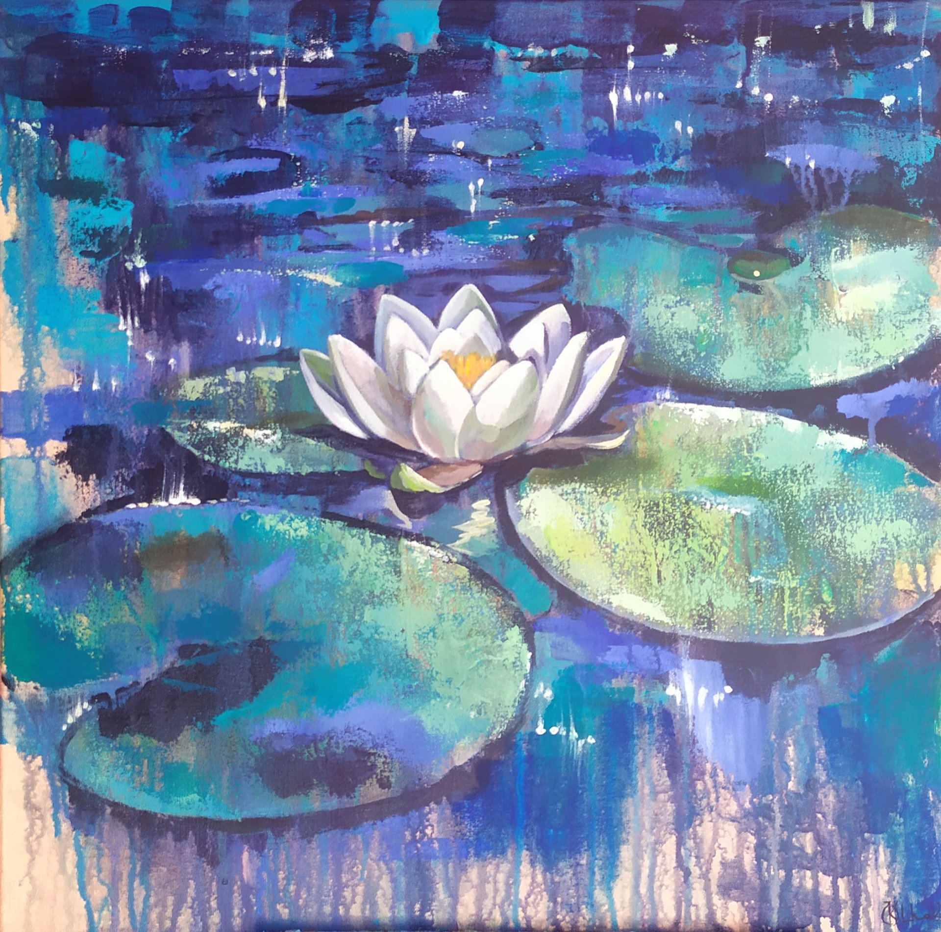 The Ethereal Blossom Painting by KOlha - Jose Art Gallery