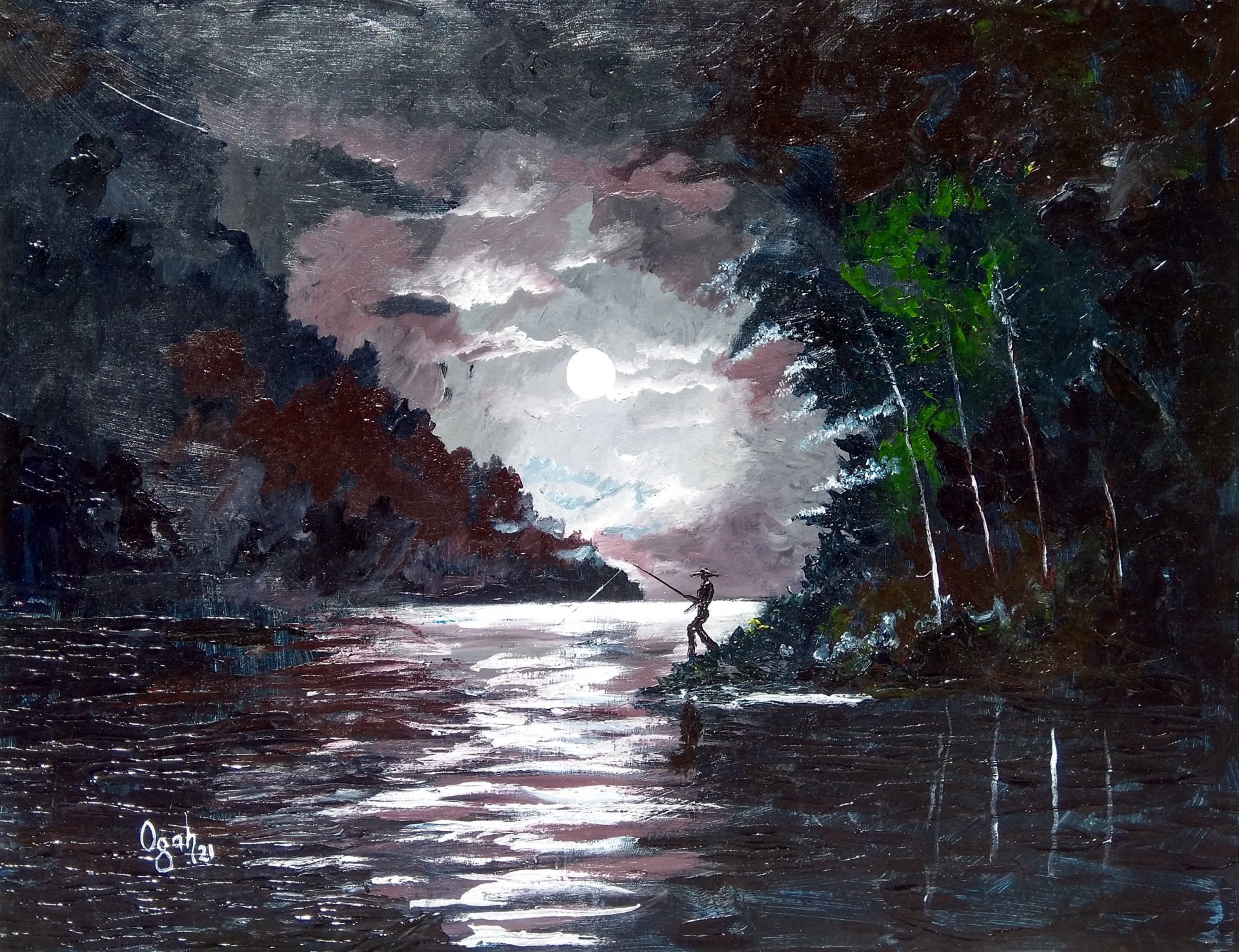 Birth of dawn Painting by Ogah Ochuko - Jose Art Gallery