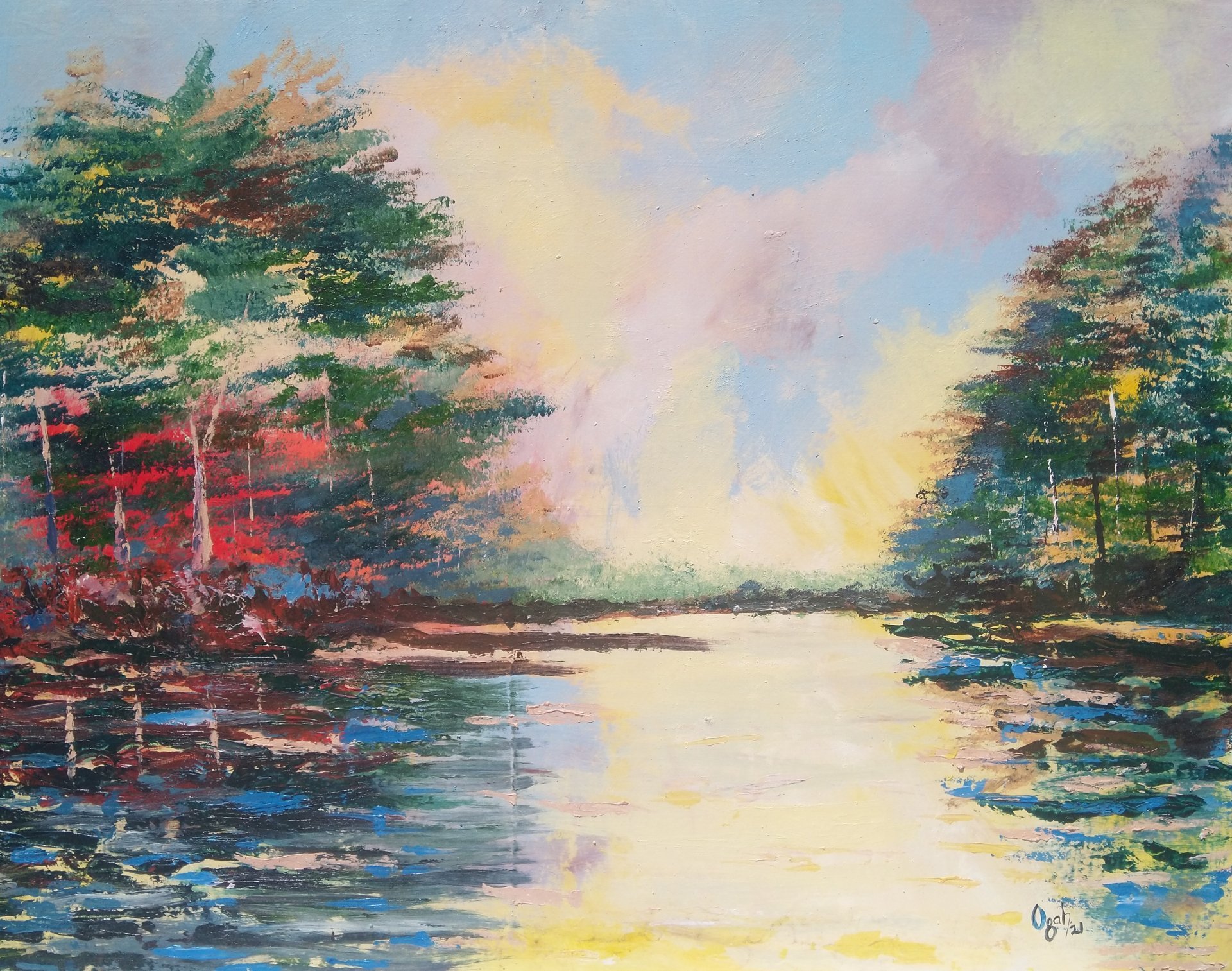 Nature sings Painting by Ogah Ochuko - Jose Art Gallery