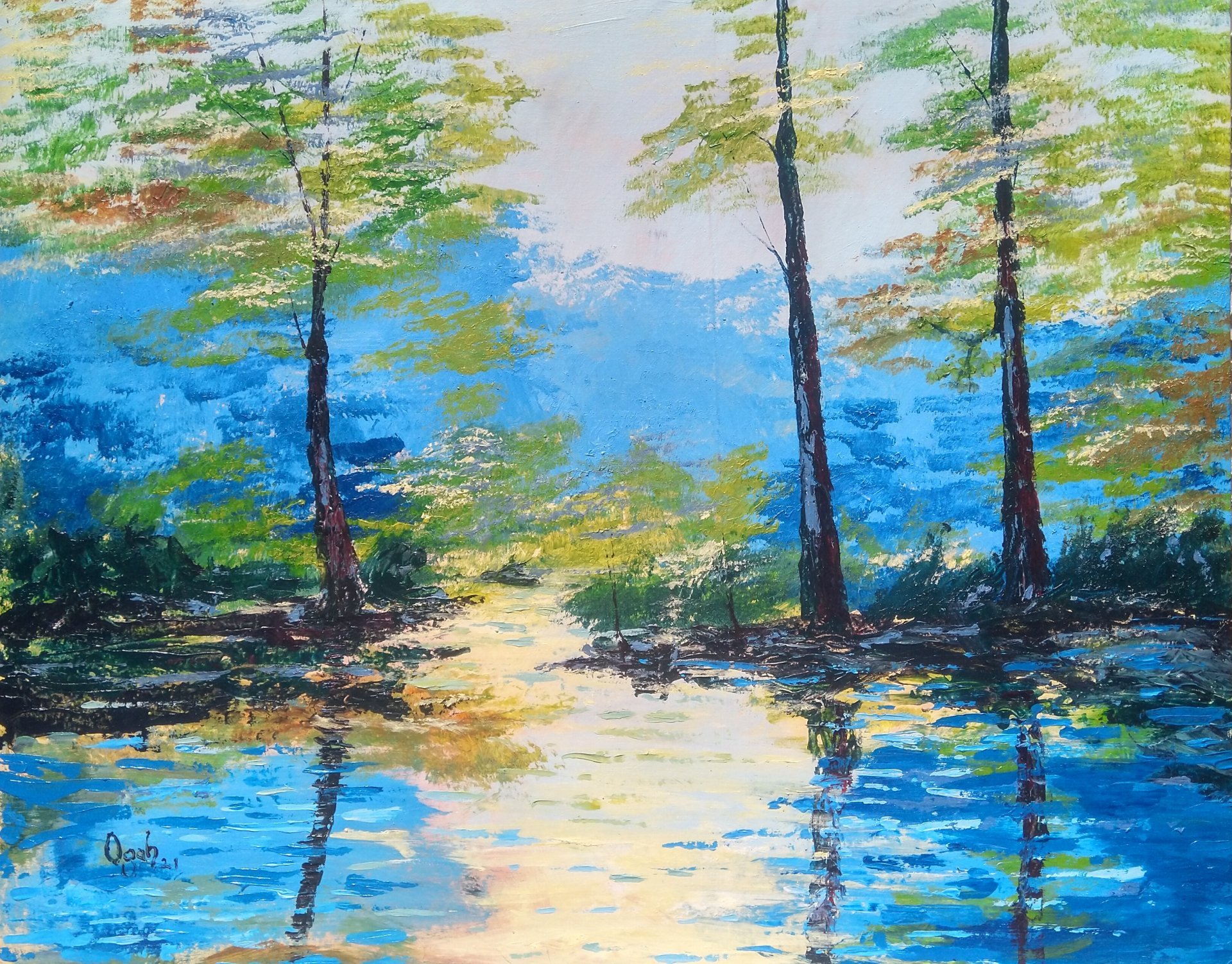 Resting place Painting by Ogah Ochuko - Jose Art Gallery