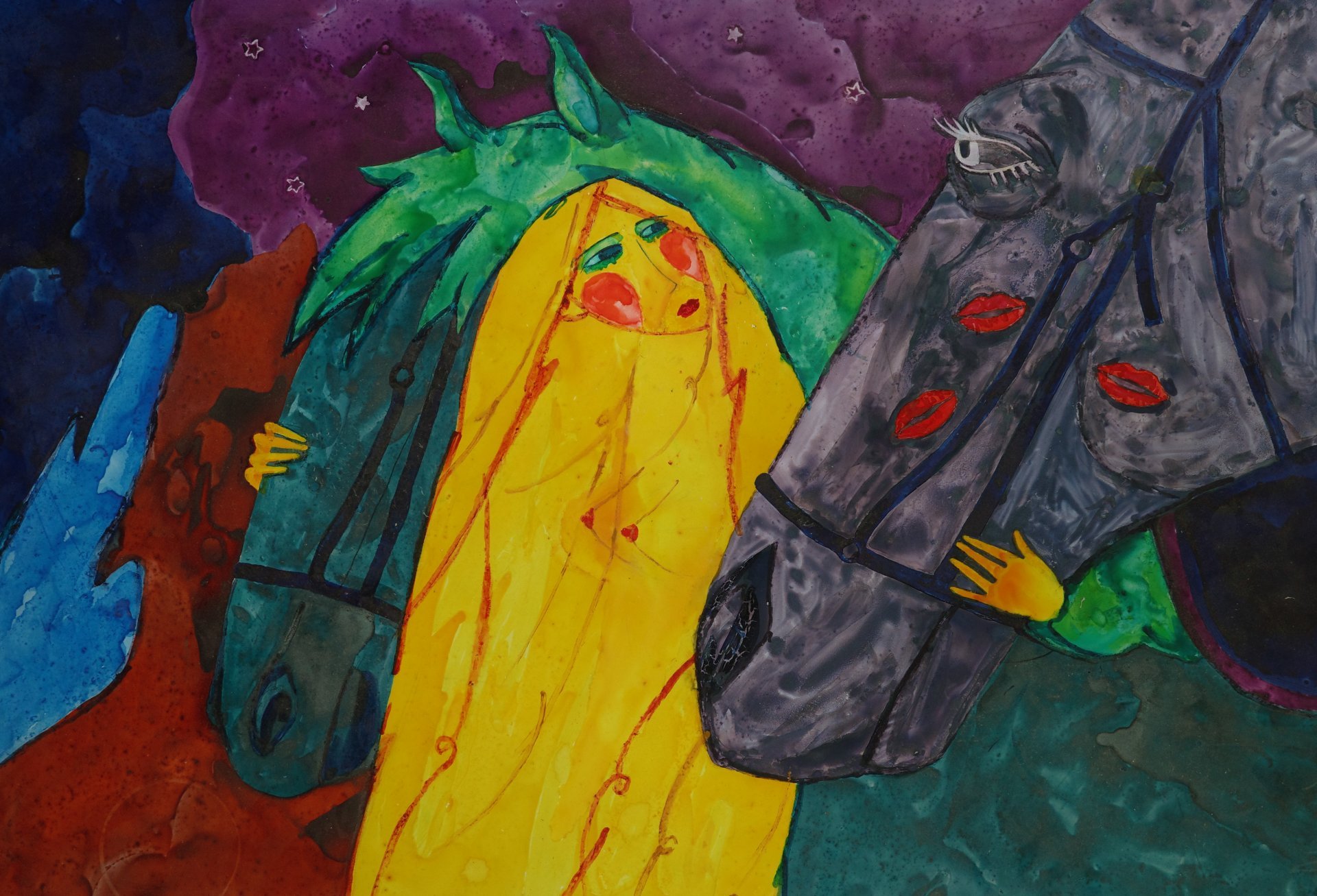 Caught Sky Drawing - Sergey Yemets - Jose Art Gallery