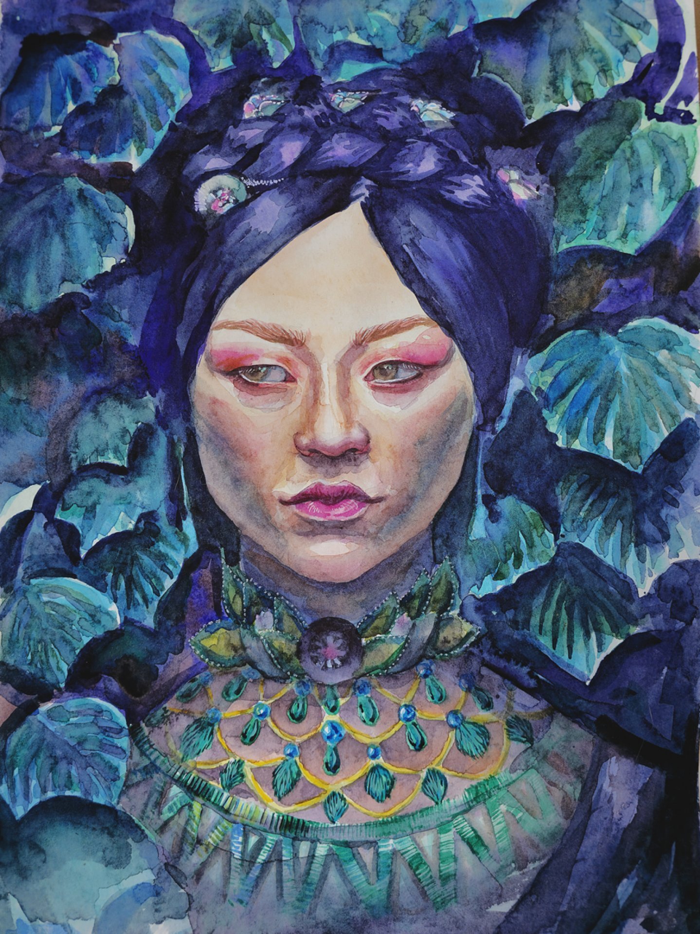 Lost Embrace Portrait 2024 Painting by Viktoriya Rumynina