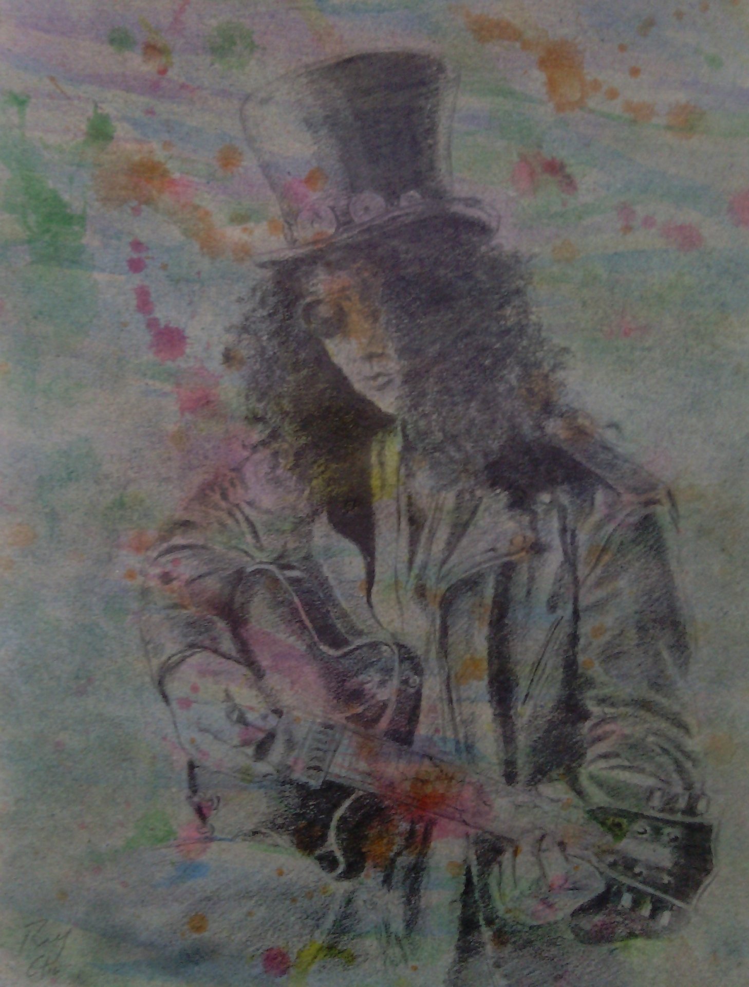 Slash's nightmare Drawing - Reinier García
