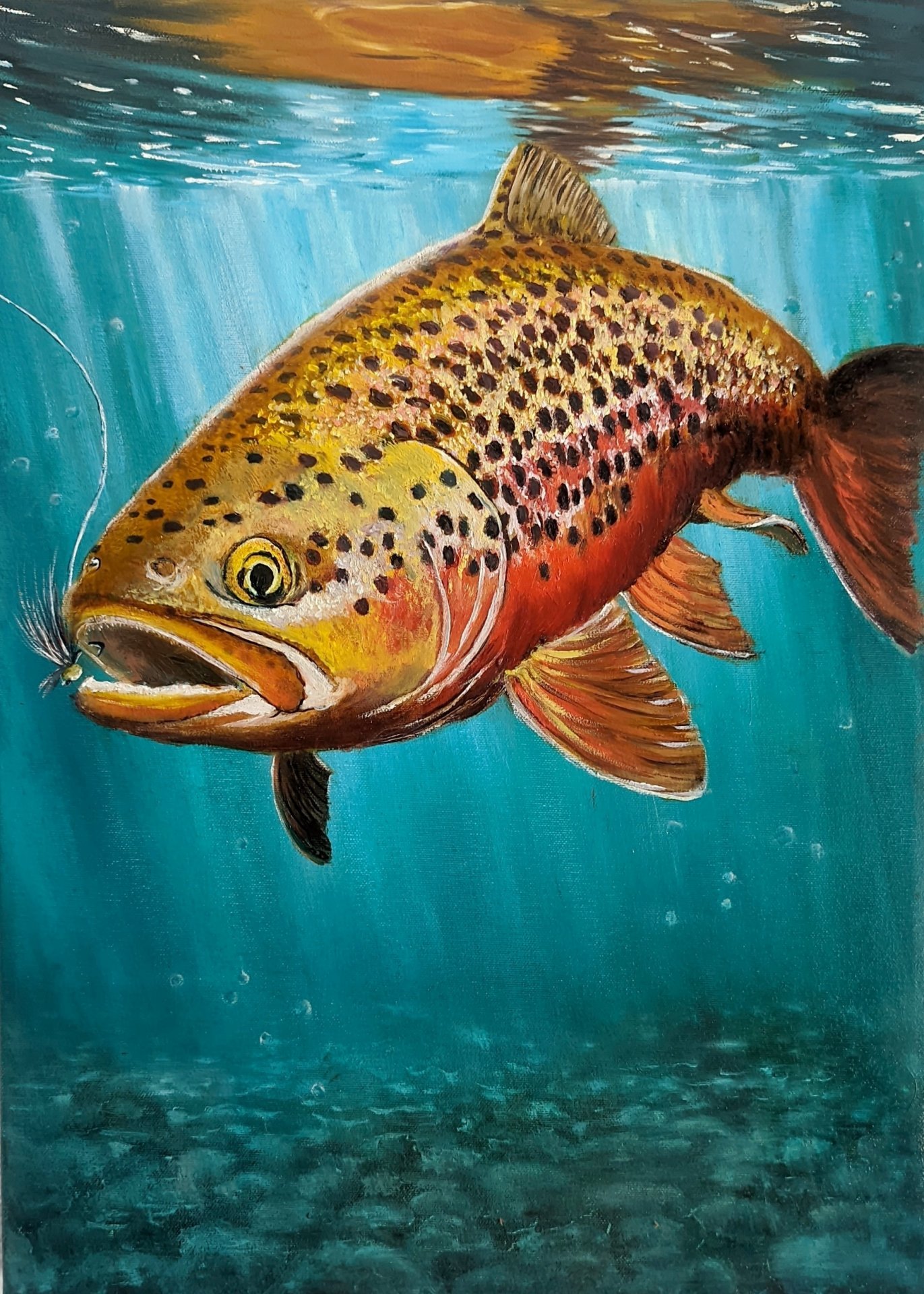 Trout-3 Painting by ArKo - Jose Art Gallery