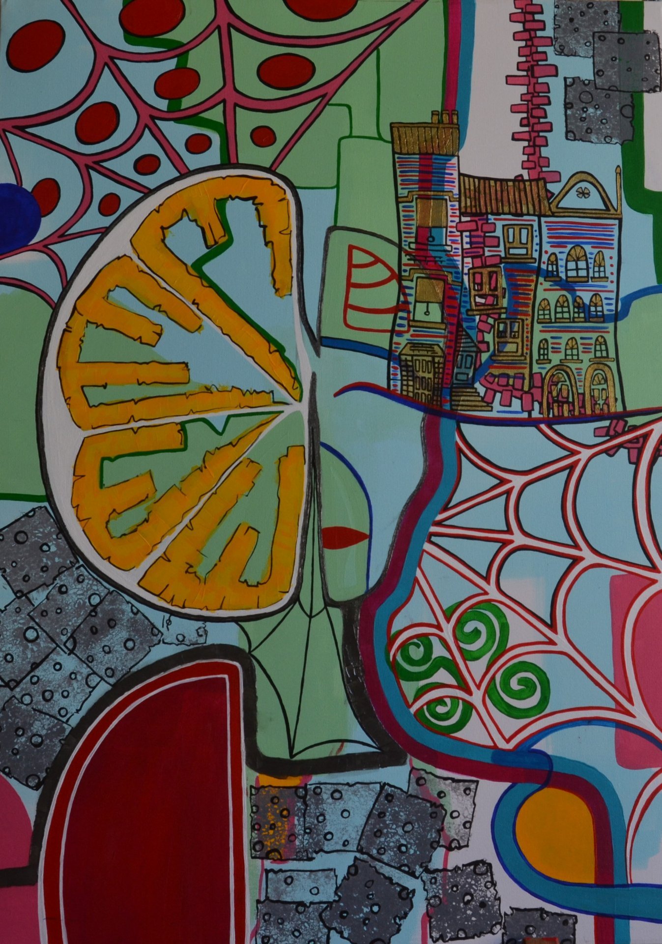 Distorted Reflections Painting by Hripsime Asatryan