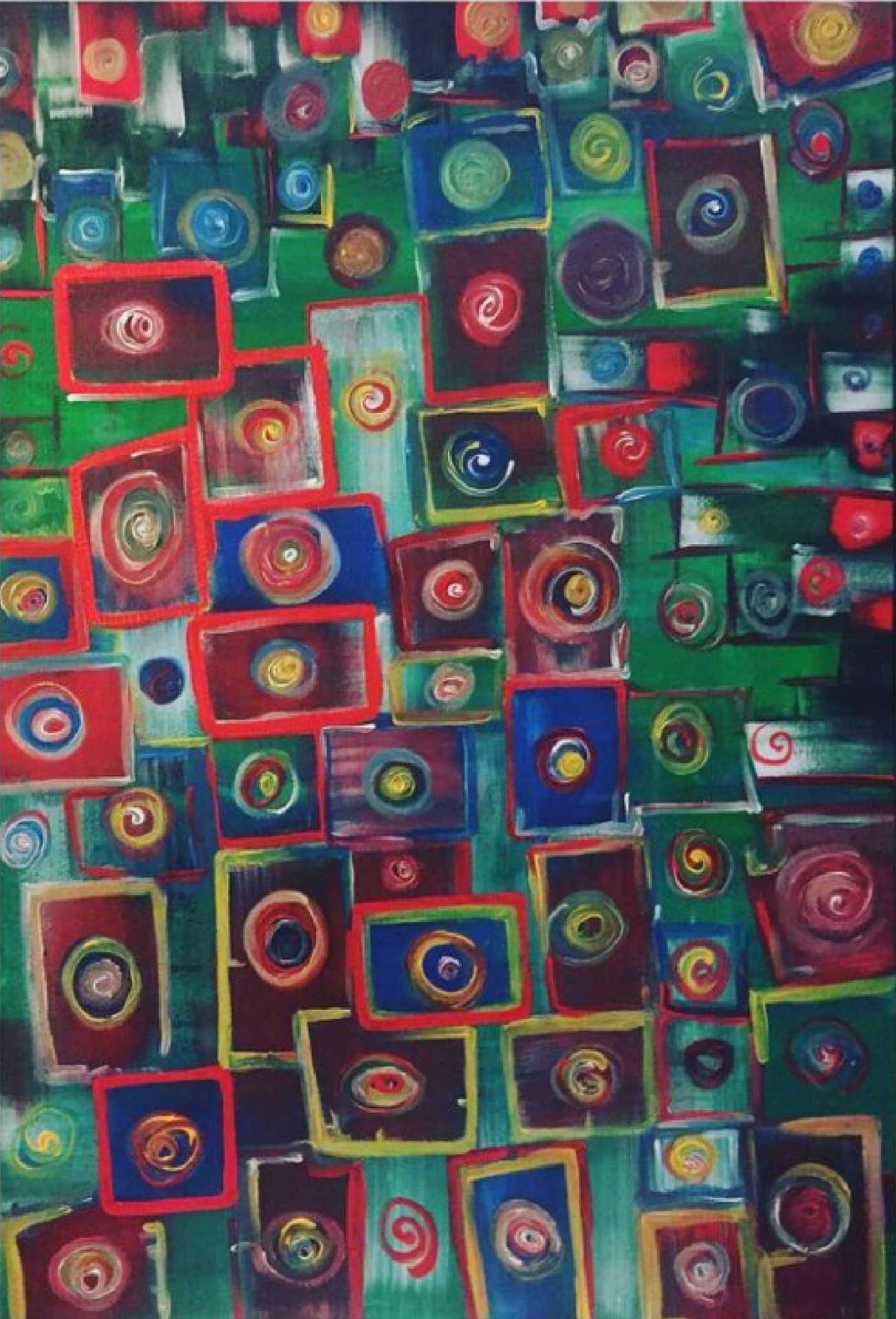 Energy Quantization Painting by Hripsime Asatryan
