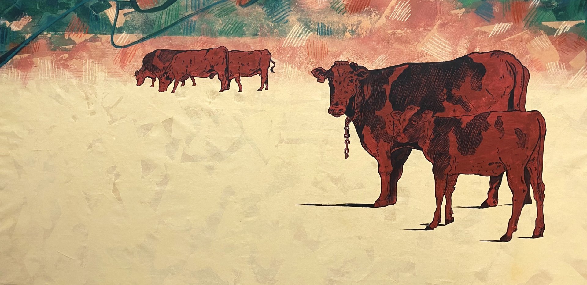 Cows, Series Lost Painting by Yasya Volkova