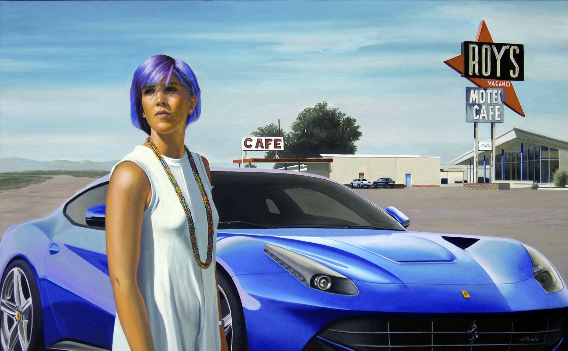 BLU Painting by Francesco Capello - Jose Art Gallery