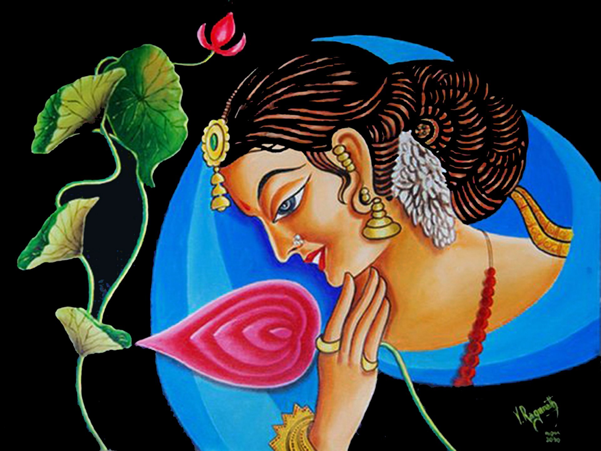 Heal with Colours Painting by RAGUNATH VENKATRAMAN