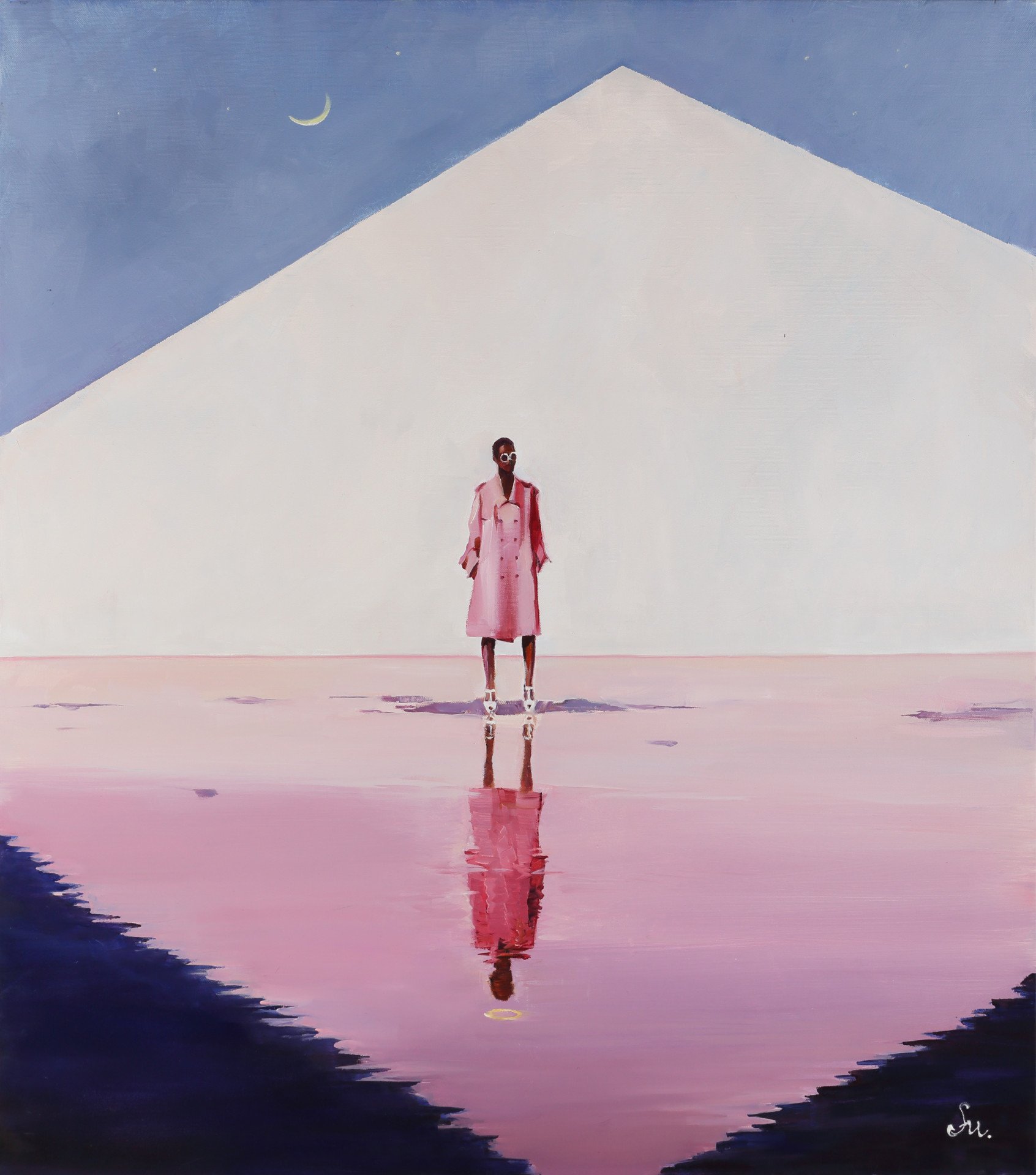 Infinity reflection Painting by Maria Abramovich