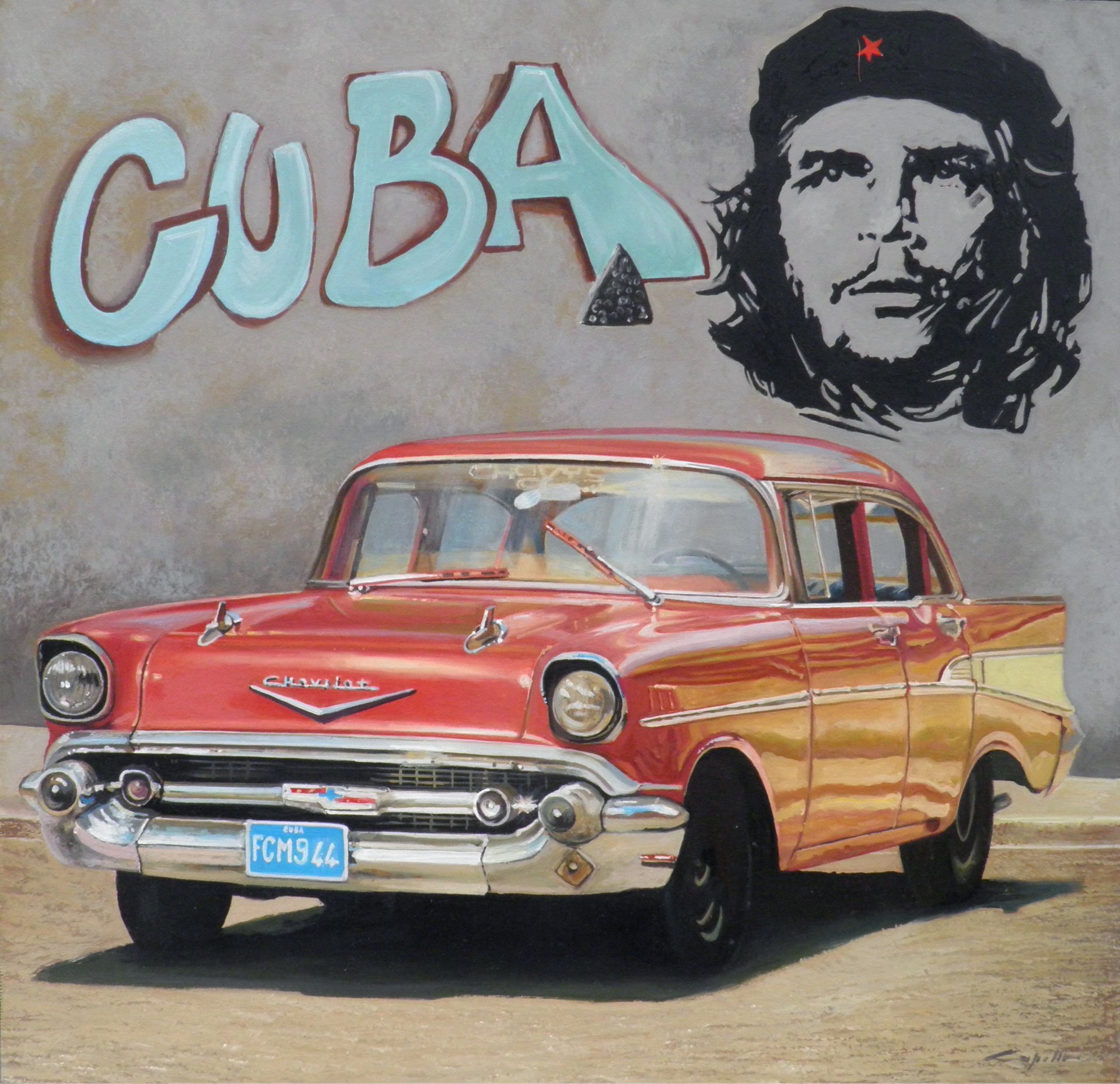 CUBA Painting by Francesco Capello - Jose Art Gallery