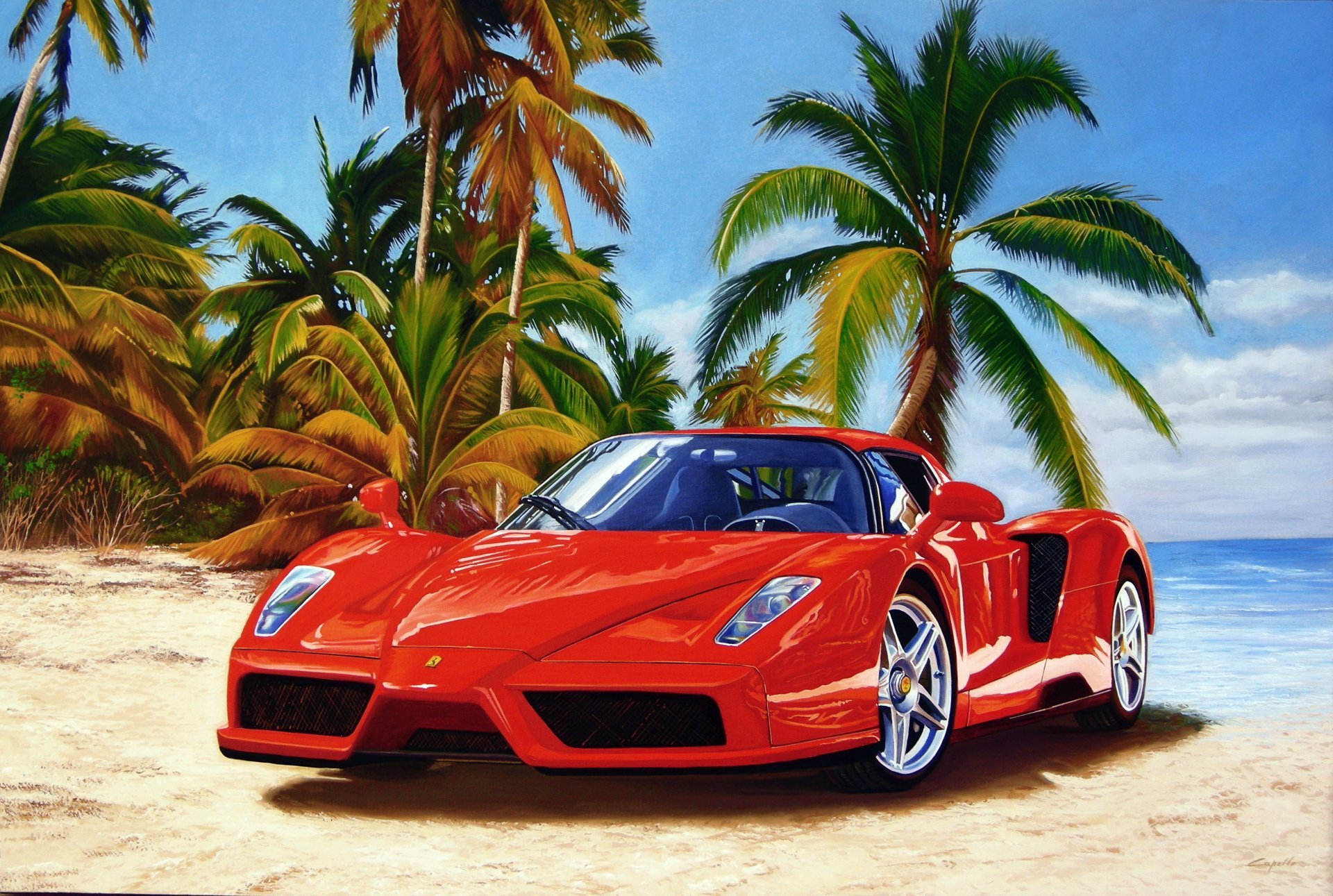 ENZO FERRARI Painting by Francesco Capello