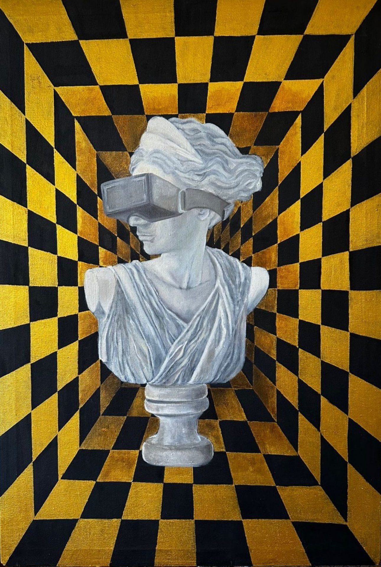 Virtual Reality Venus Portrait Painting by Saadya Batool