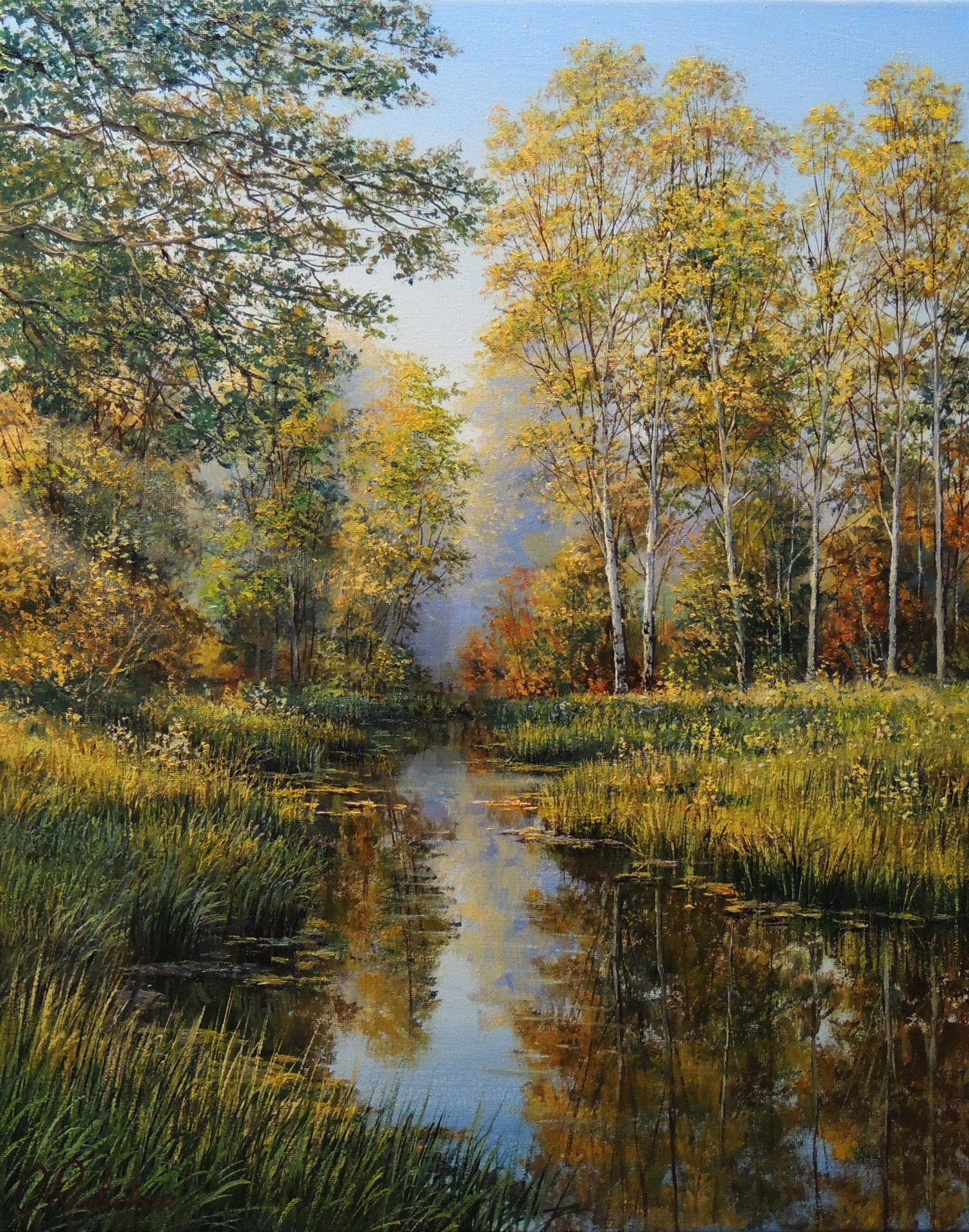 When Summer Meets Autumn Painting by Oleg Riabchuk
