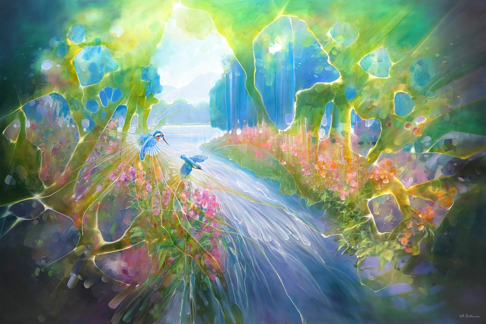 Nature Weaves a Spell Painting by Gill Bustamante