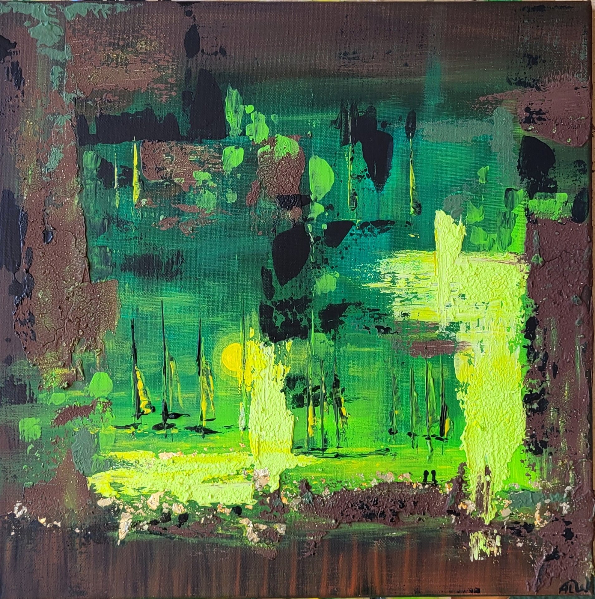 Green Homeland 1 Drawing - Andrea Lange-Weihs