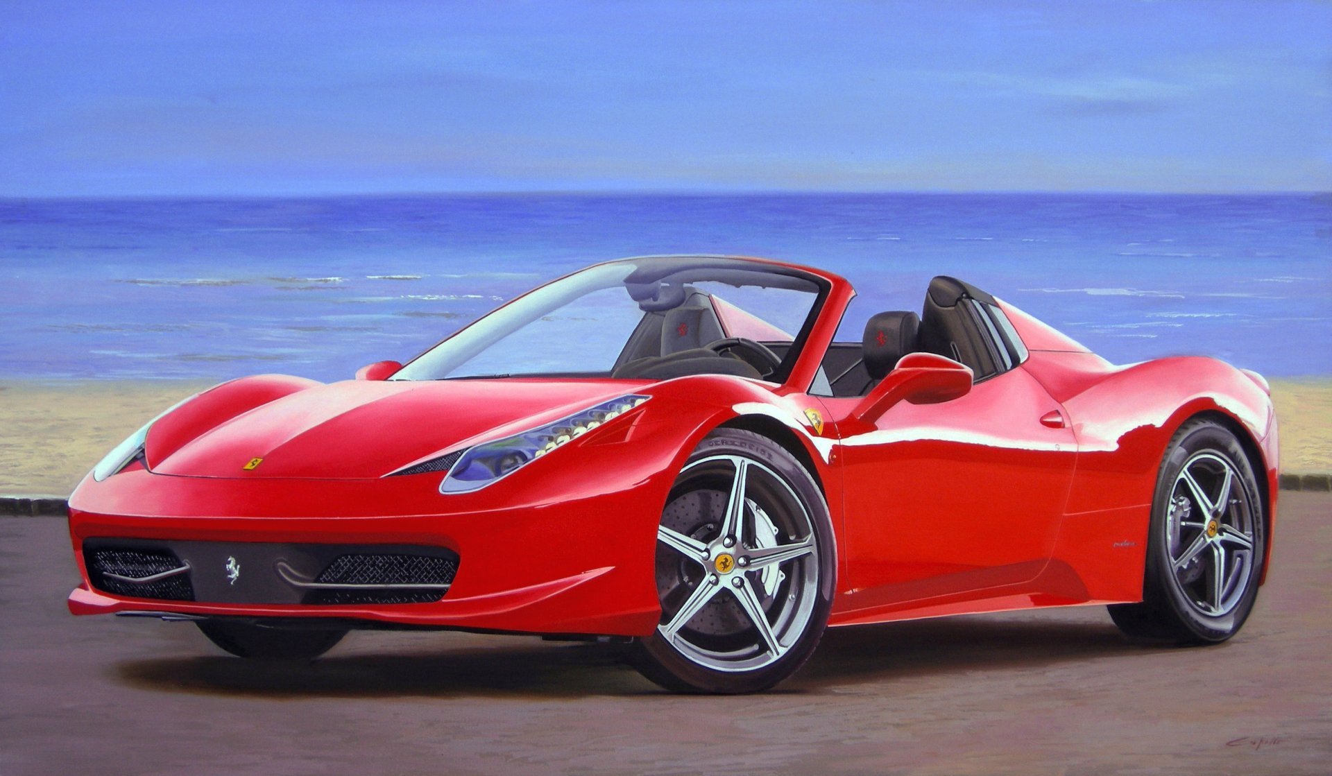 FERRARI 458 Drawing - Francesco Capello - Jose Art Gallery