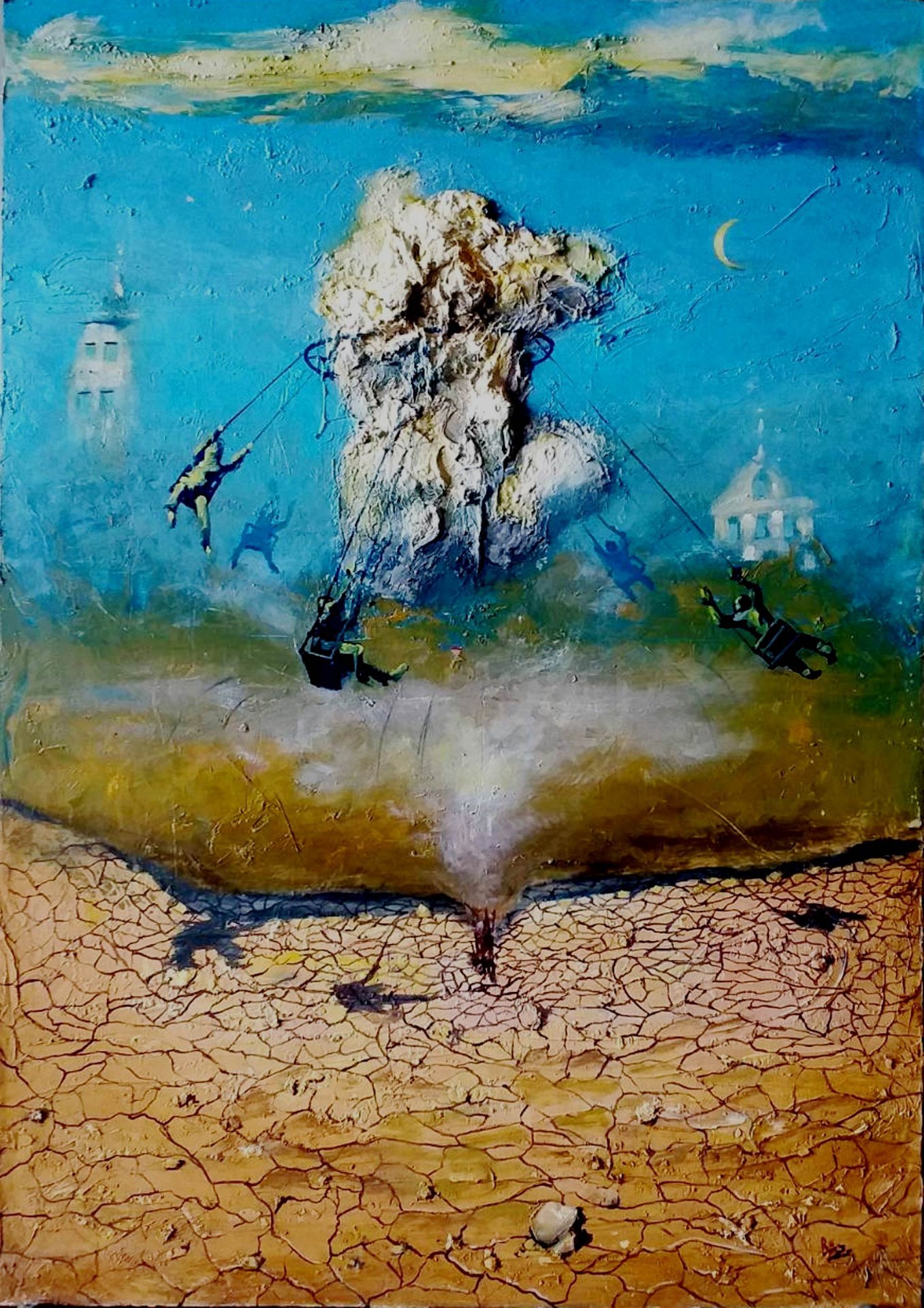 CLOUD- ROUNDABOUT Painting by Serhiy Roy - Jose Art Gallery