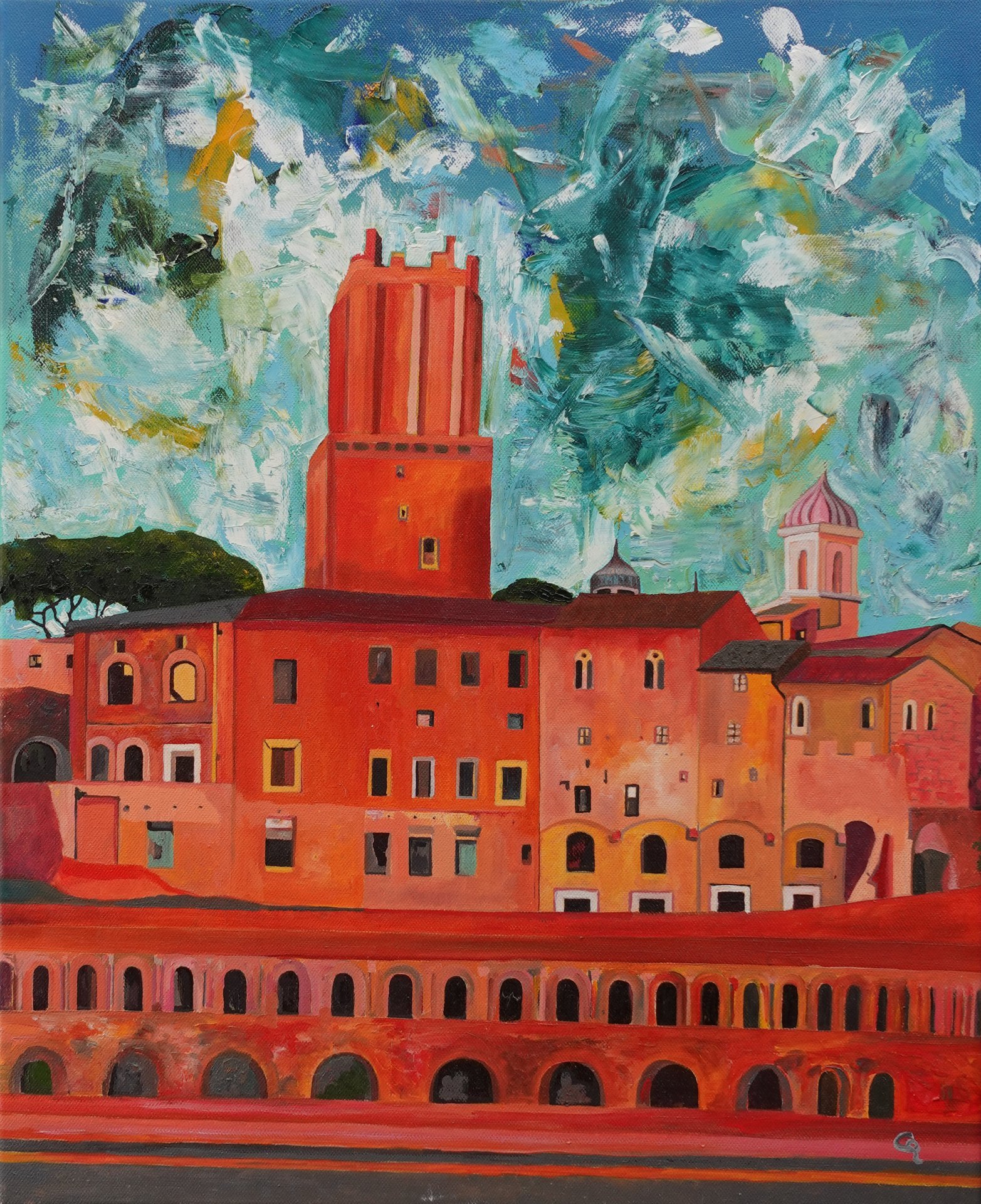 Roma Painting by Constantin Roucault - Jose Art Gallery