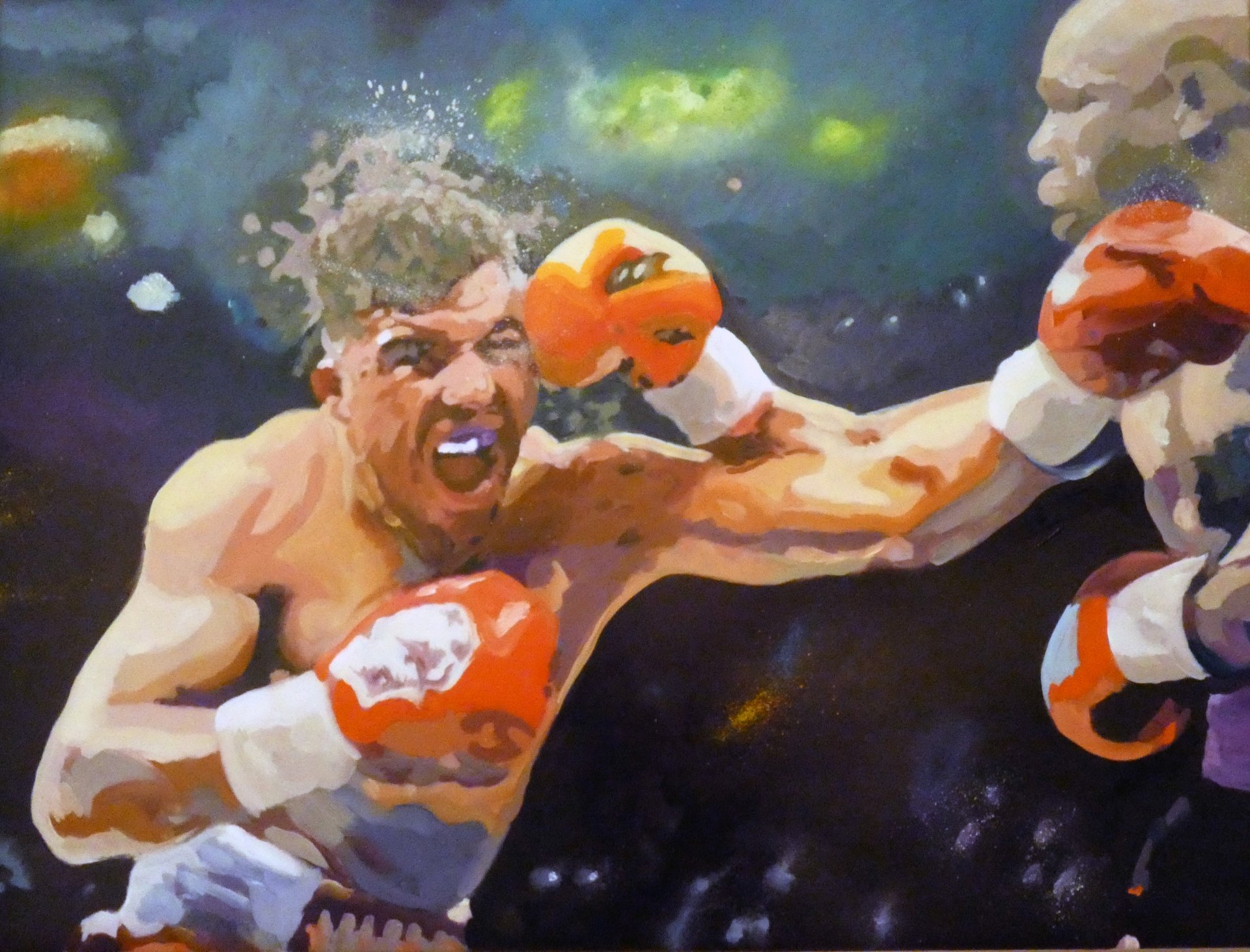 Fight club Painting by Andrea Colturi - Jose Art Gallery