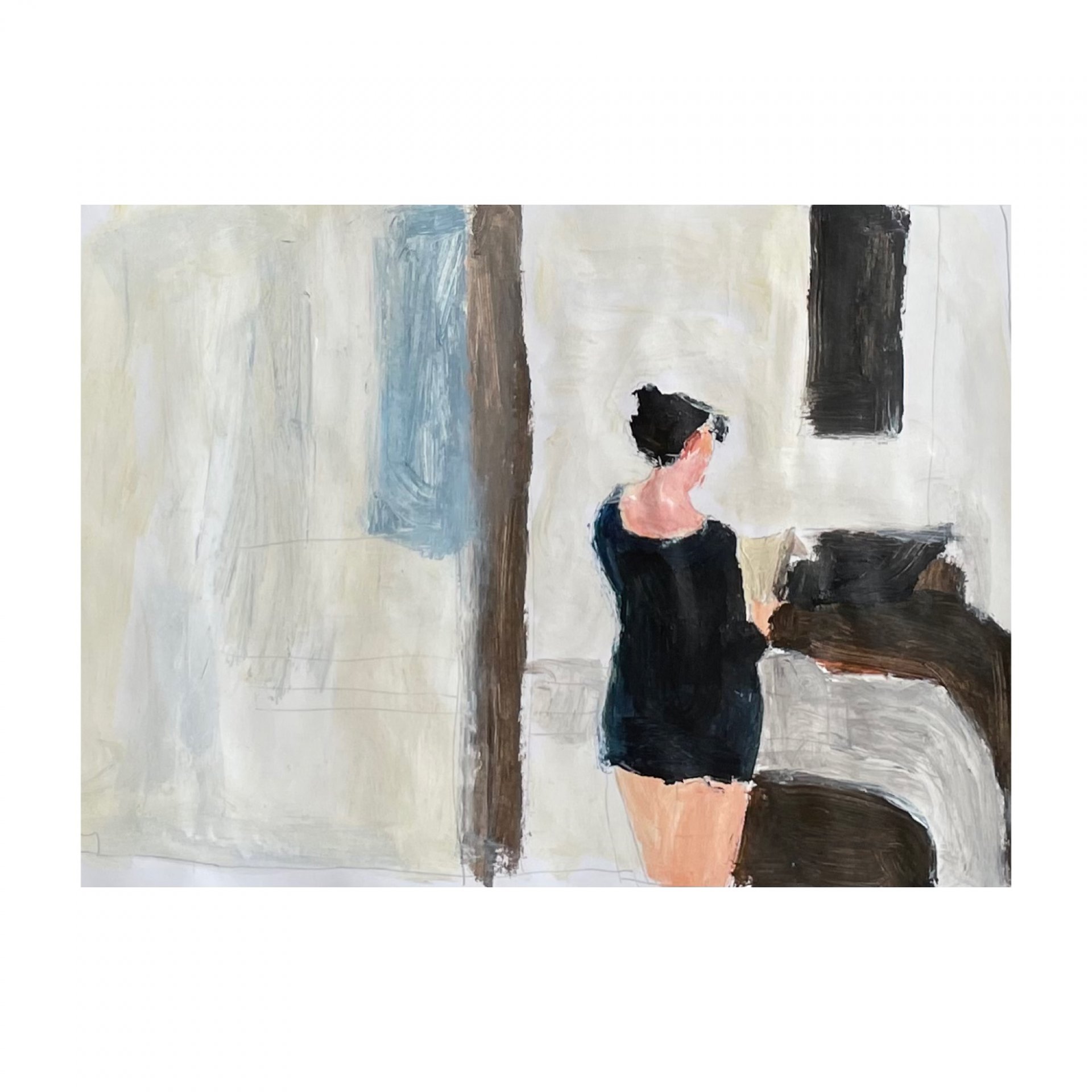 Reading Painting by Irfan Ajvazi - Jose Art Gallery