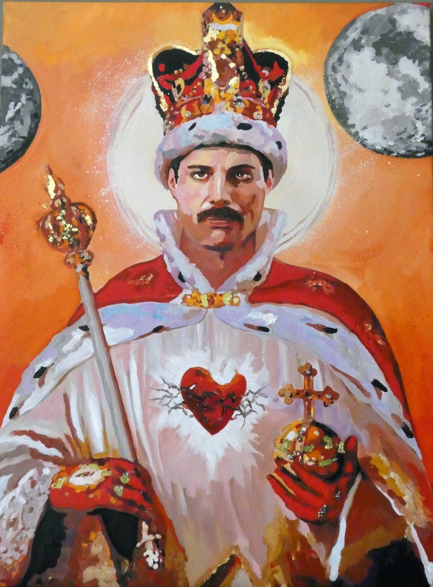 Freddy the king Painting by Andrea Colturi