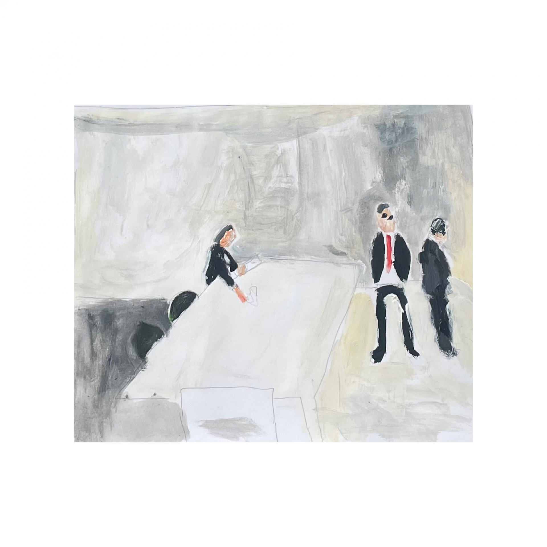 Party conference Painting by Irfan Ajvazi - Jose Art Gallery