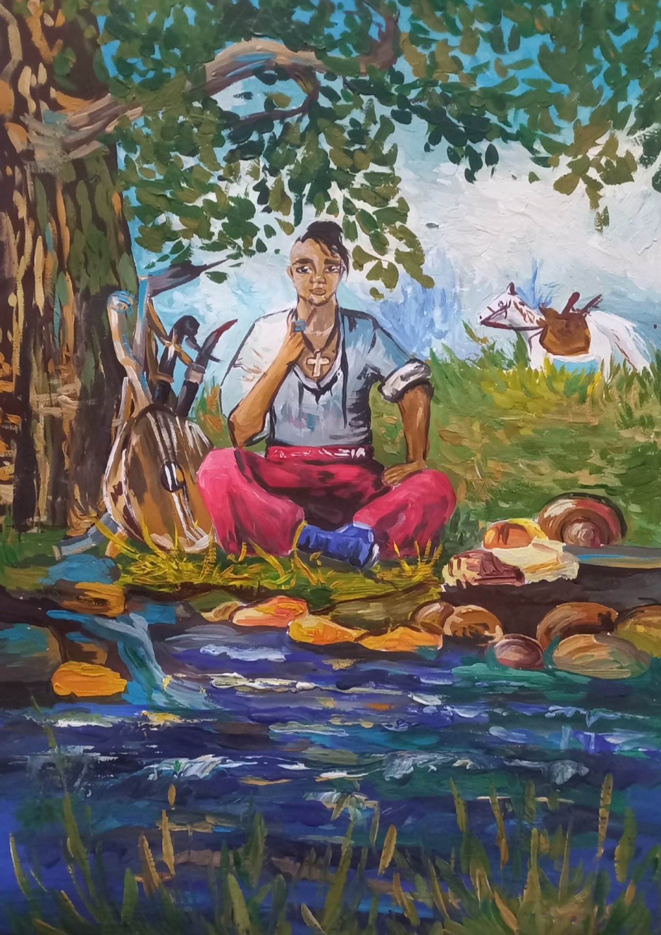 Cossack Painting by Katerina Romanyuk - Jose Art Gallery