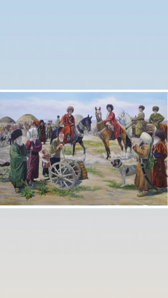 Reunification of the Tribes: Asian History Painting by Yakub Kalmuradov
